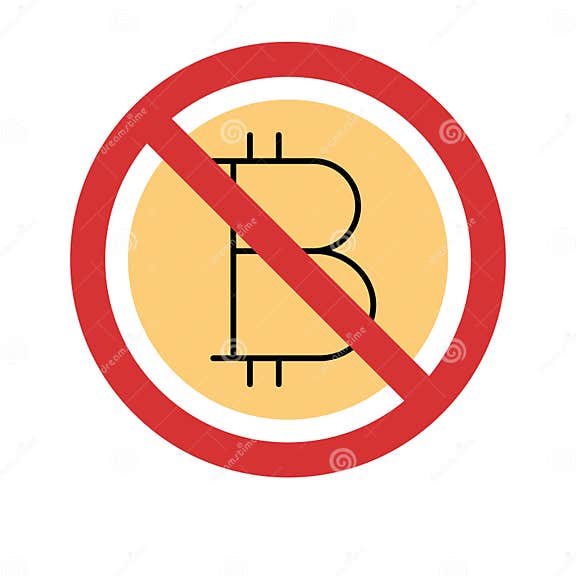 Stop Bitcoin Isolated Vector Icon Which Can Easily Modify or Edit Stock ...