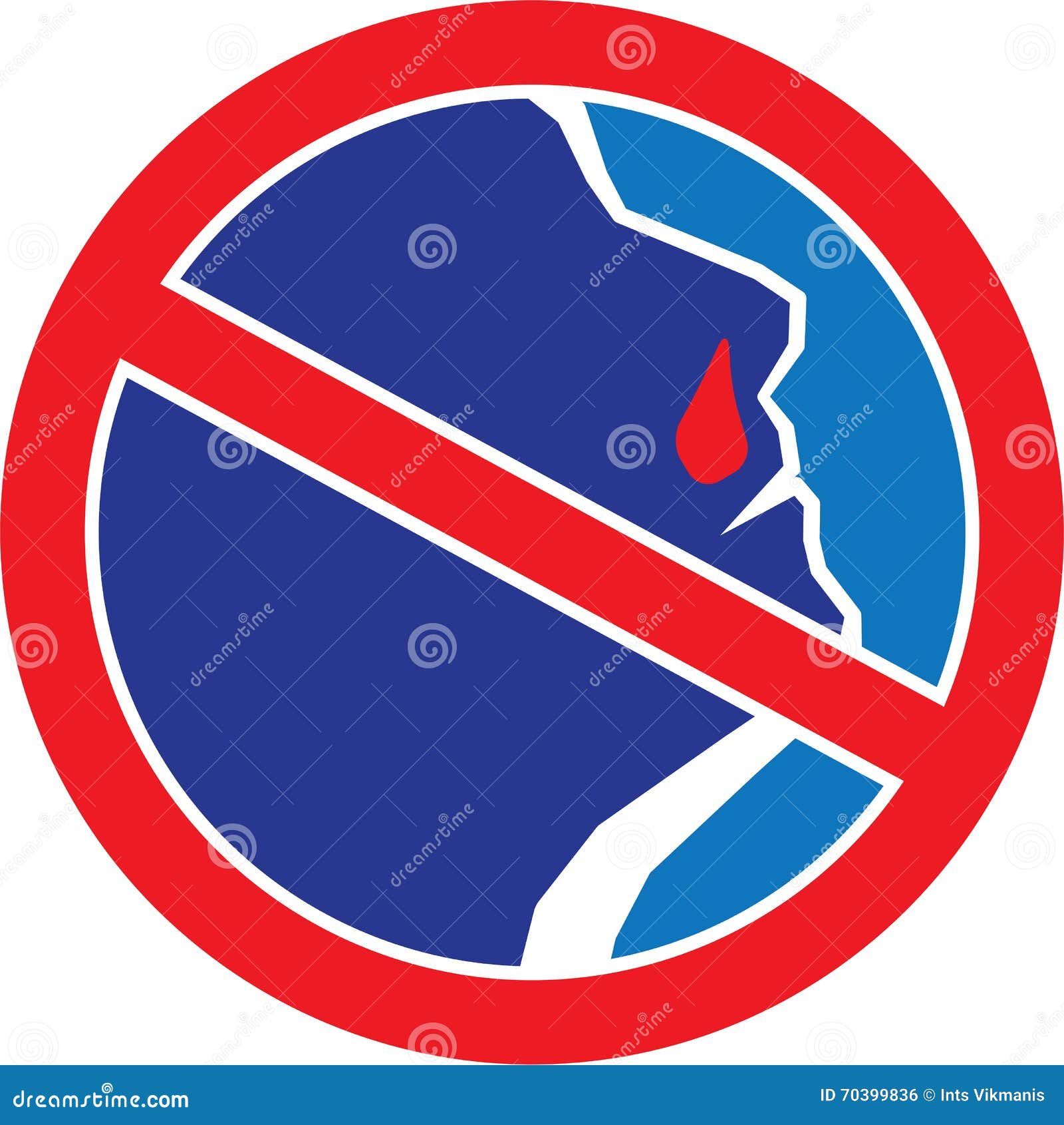 Stop Bleeding Nose Vector Illustration | CartoonDealer.com #70401888