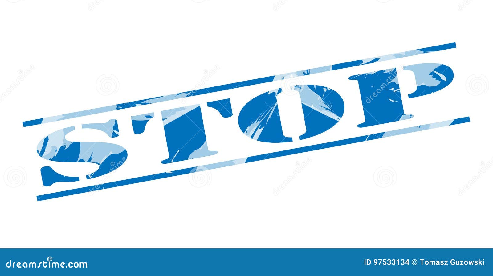 Stop blue stamp stock illustration. Illustration of banner - 97533134