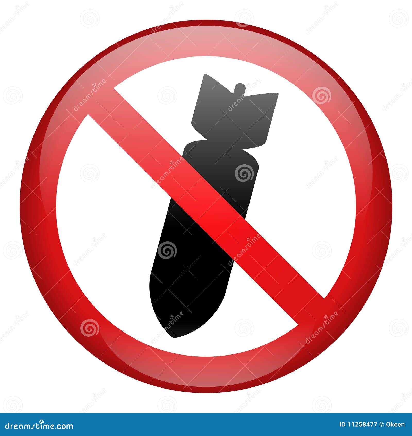 Stop Bombing Sign Cartoon Vector | CartoonDealer.com #11258477