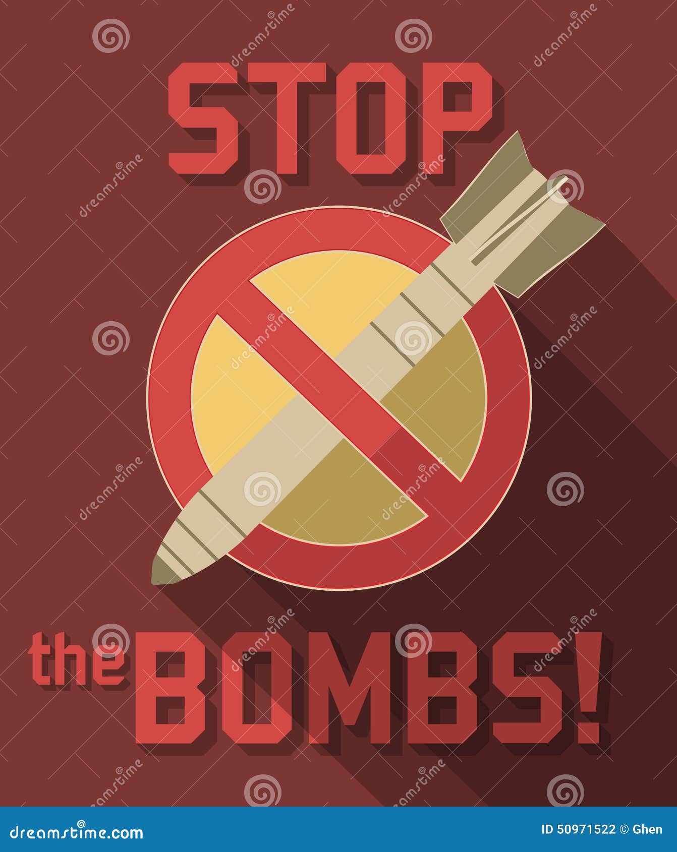 Stop bombs symbol stock vector. Illustration of assault - 50971522