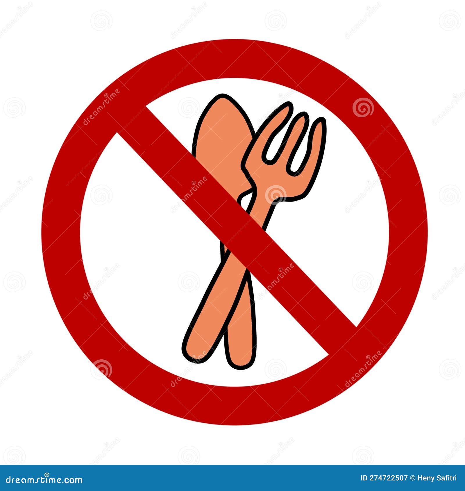 Stop Breakfast for fasting stock illustration. Illustration of label ...