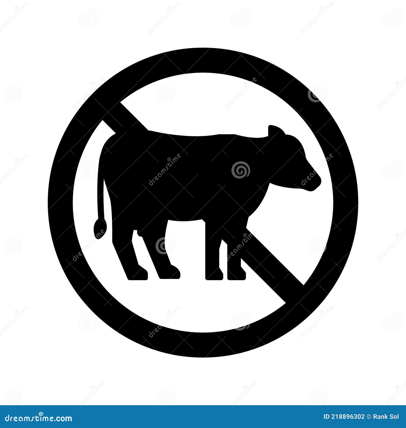 Stop Buffalo Isolated Vector Icon Which Can Easily Modify or EditStop ...