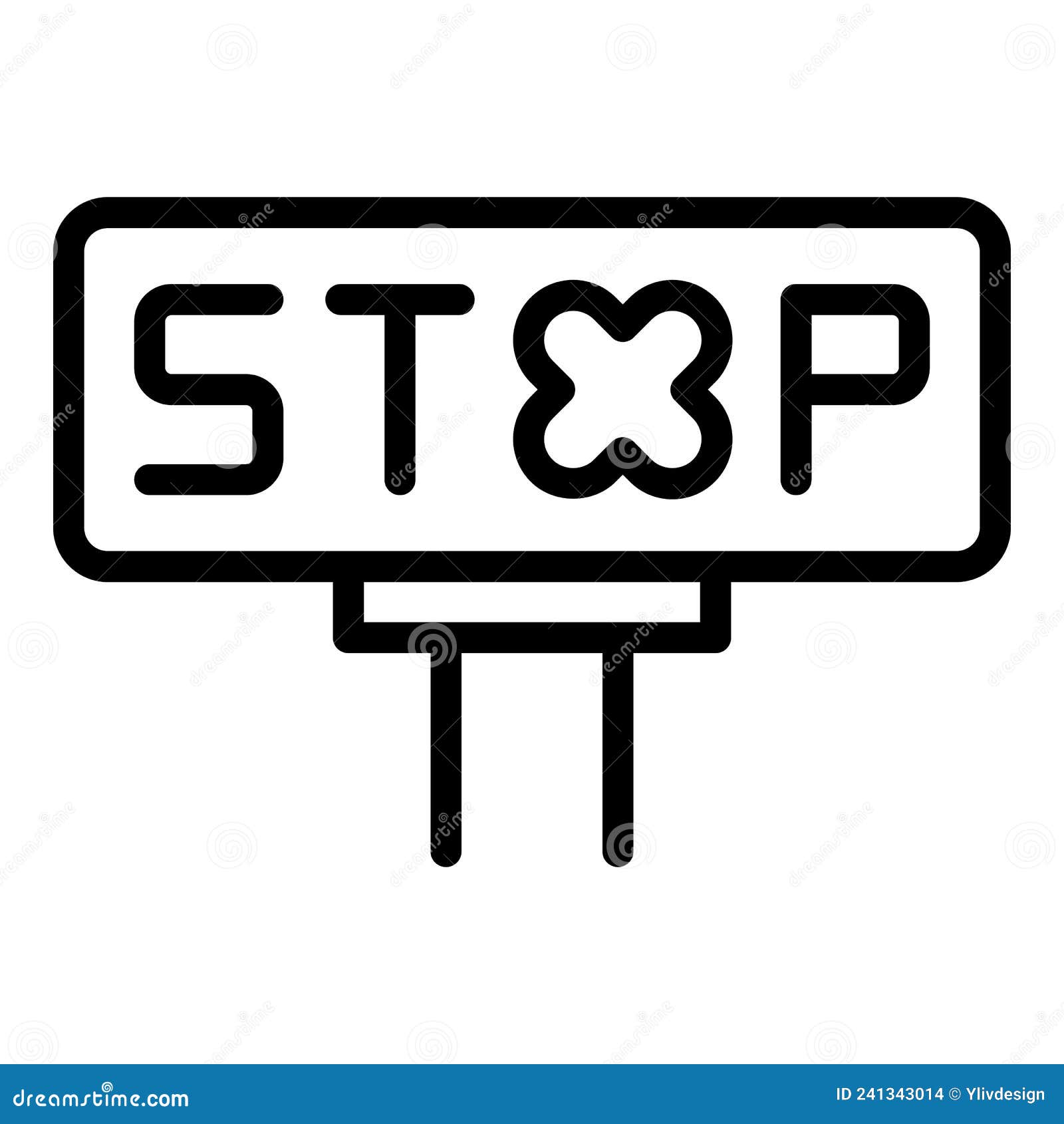 Stop Bully Icon Outline Vector. School Violence Stock Vector ...