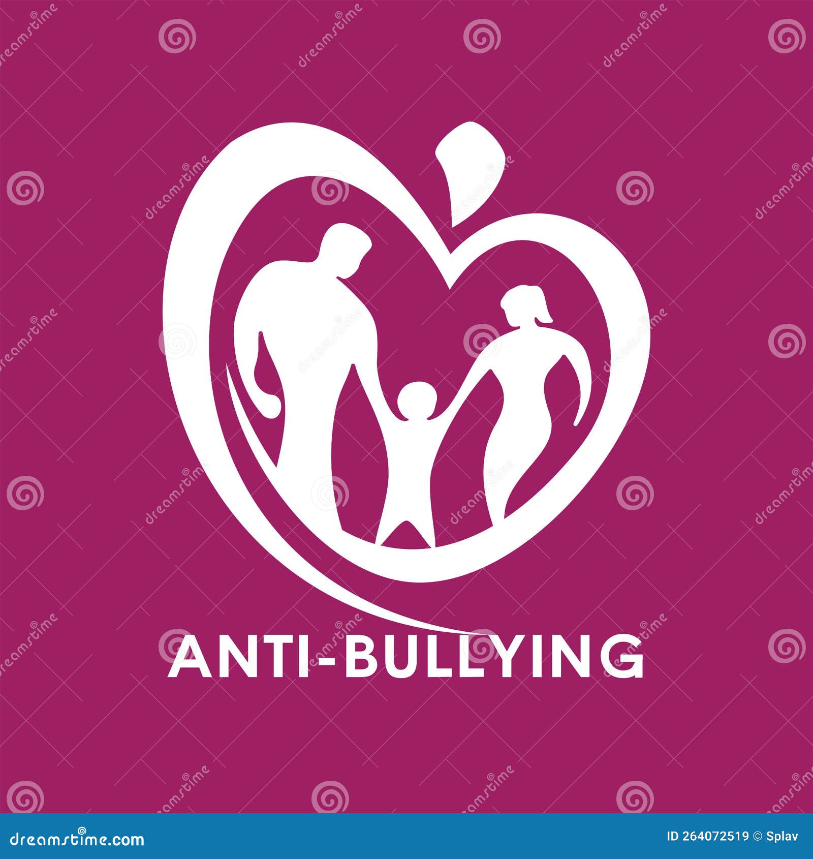 Stop Bullying Logo, Emblem. Vector Illustration. EPS Stock Vector ...