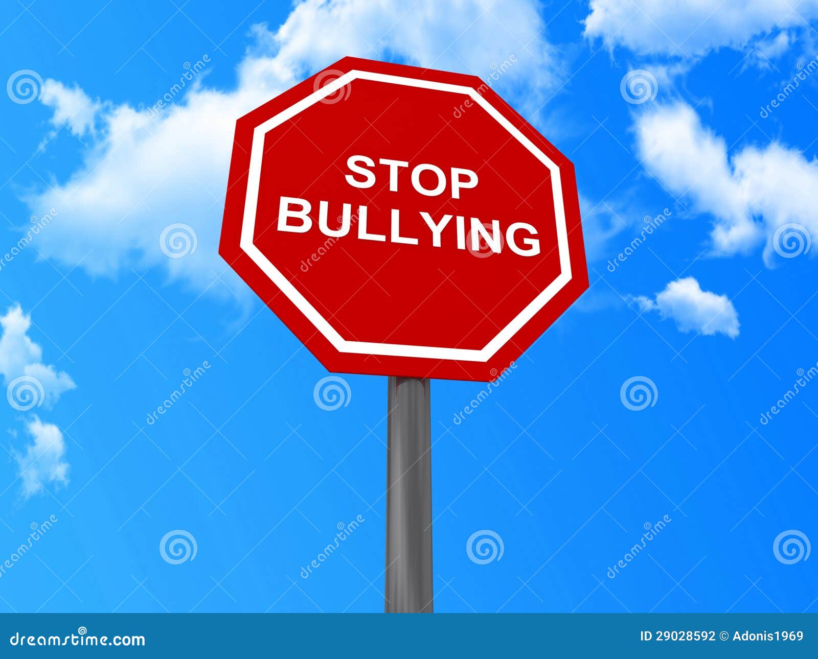 Stop bullying sign stock illustration. Illustration of abuse - 29028592
