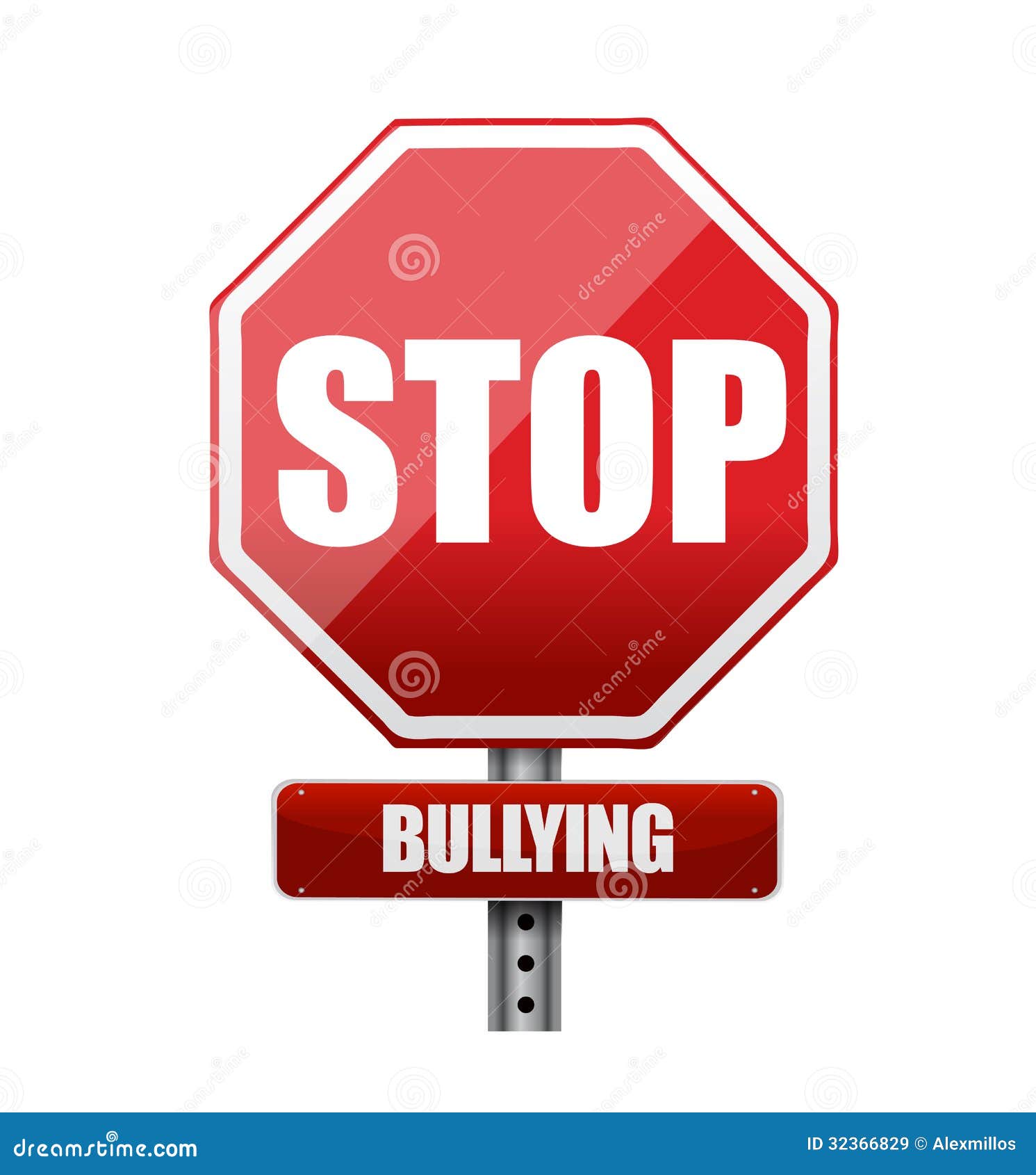 Stop Bullying Sign Illustration Design Stock Illustration ...
