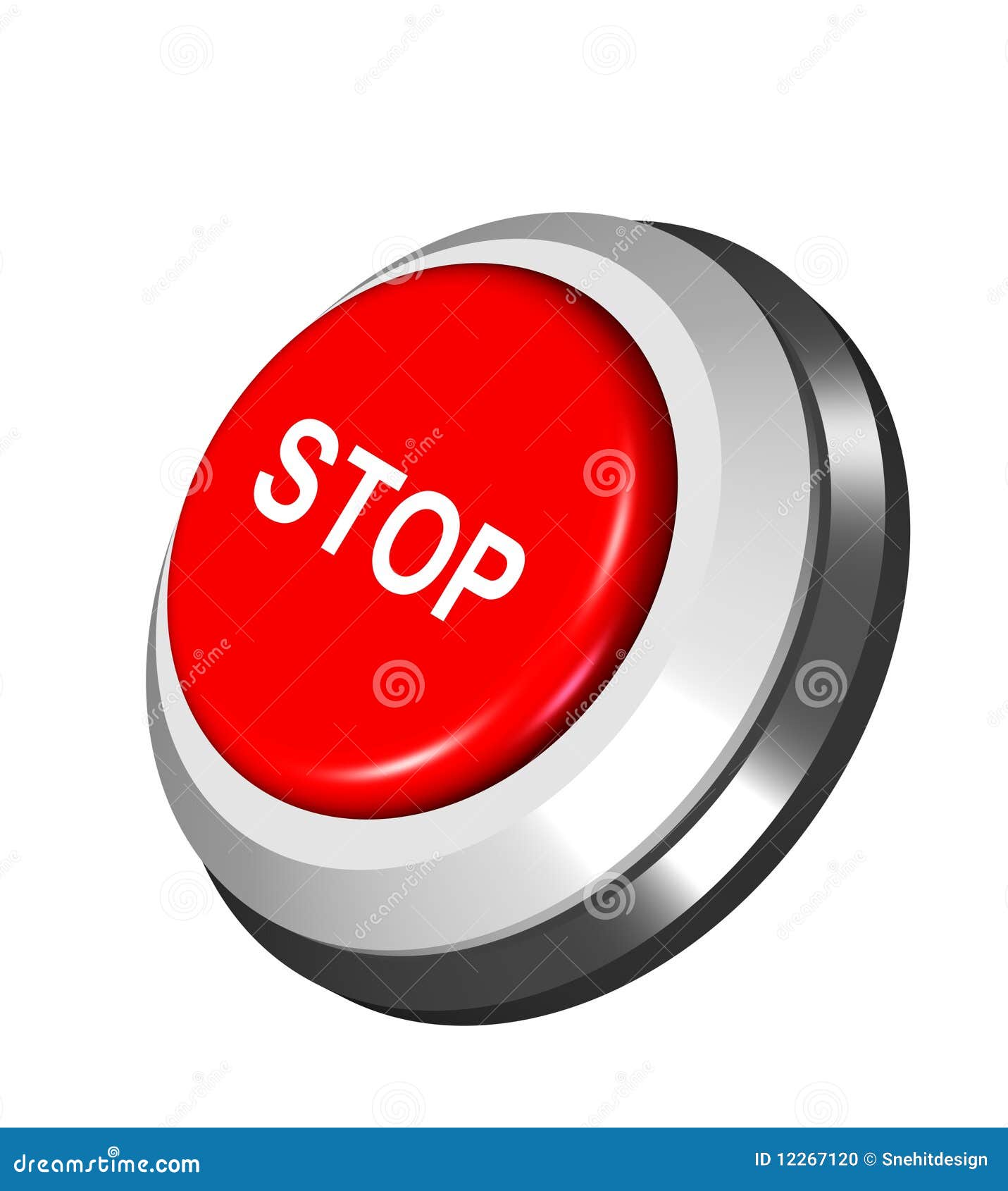 Stop button stock illustration. Illustration of urgency - 12267120