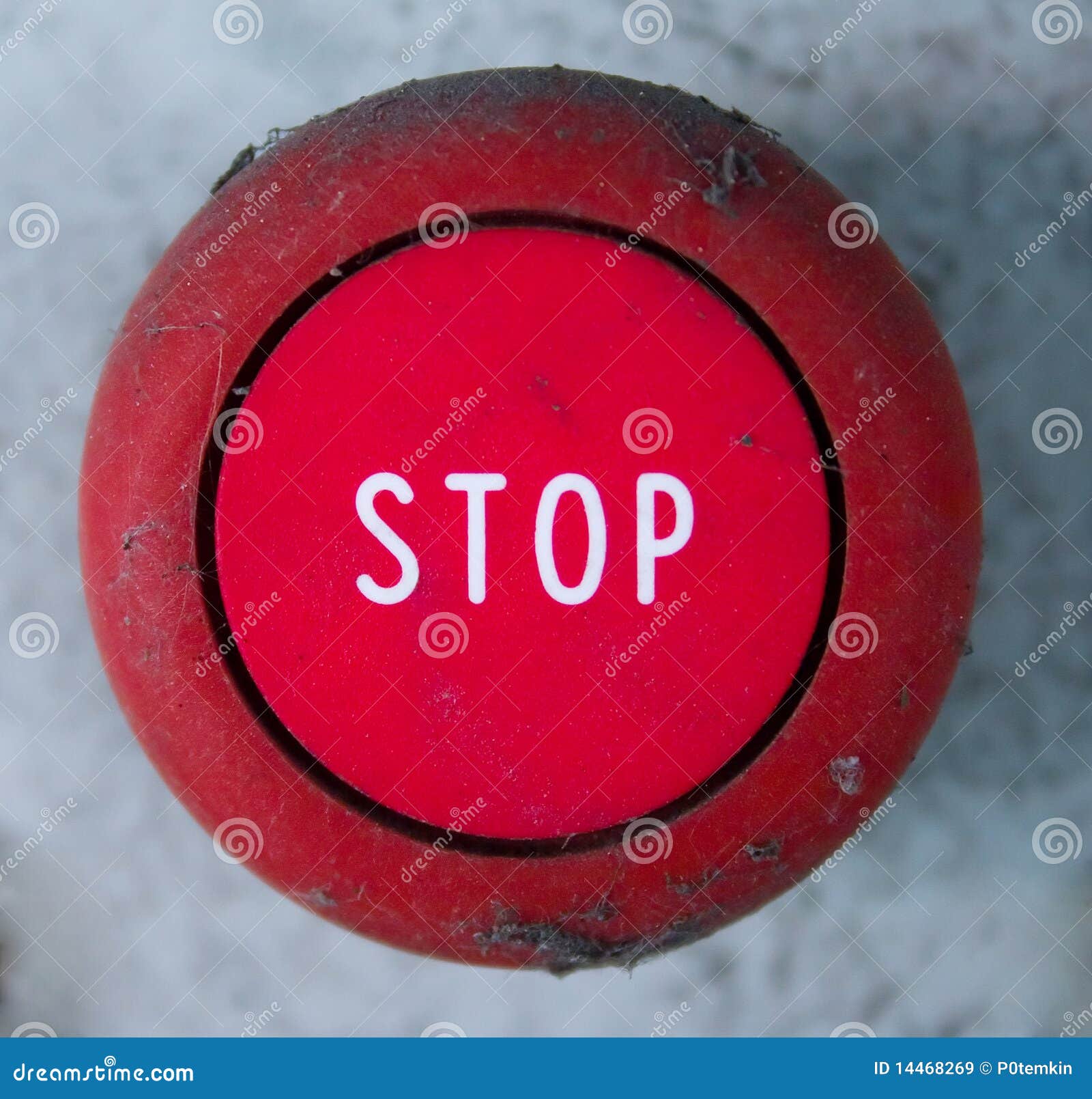Stop Button stock image. Image of hazard, isolated, object - 14468269
