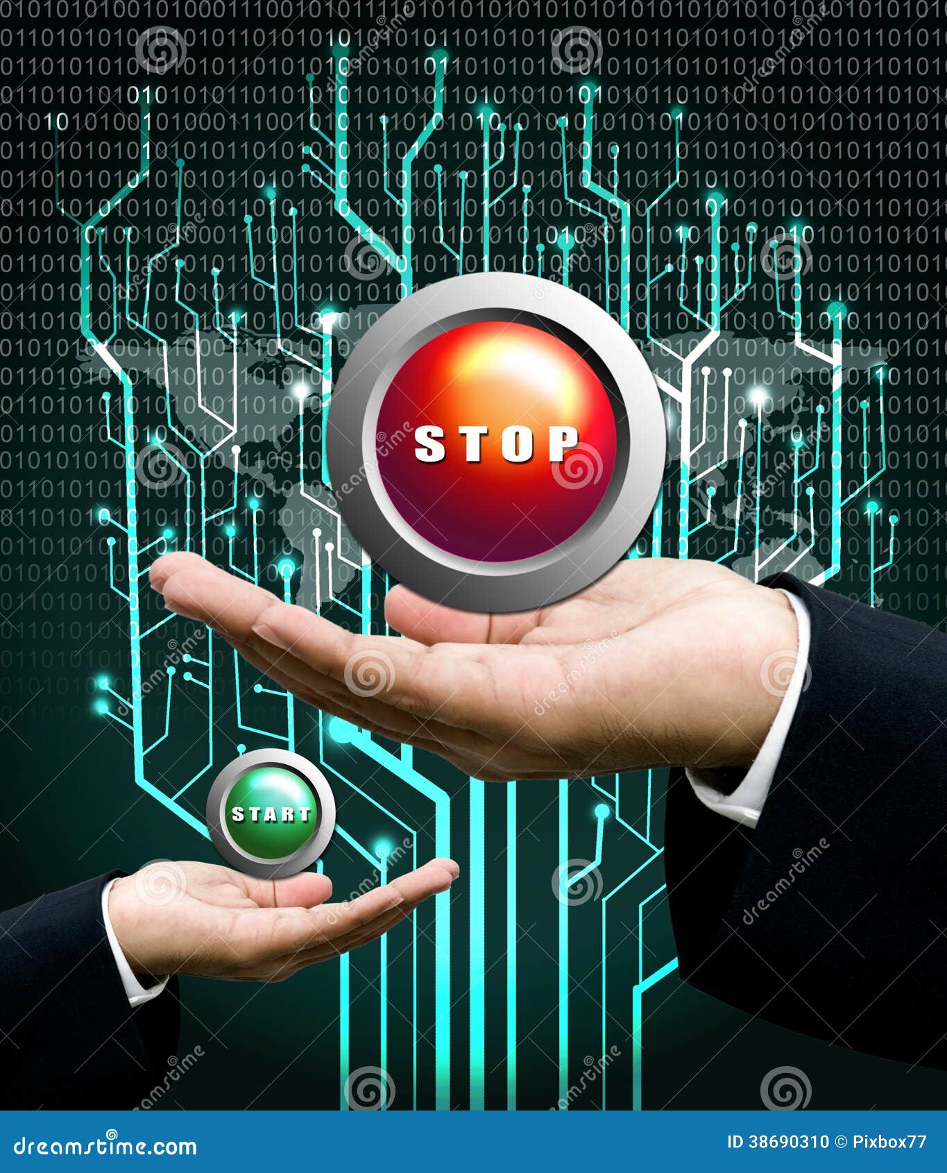 Stop button concept stock photo. Image of button, carry - 38690310