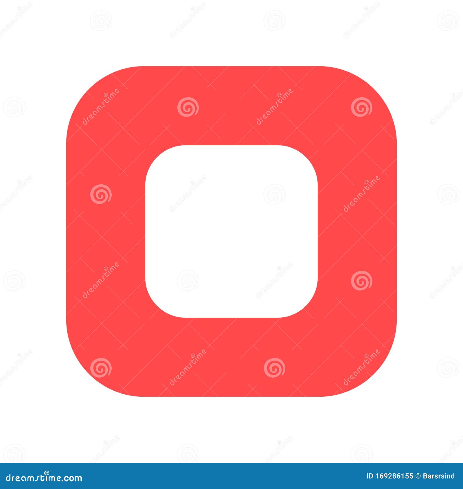 Stop Button Flat Vector Icon Stock Illustration - Illustration of ...