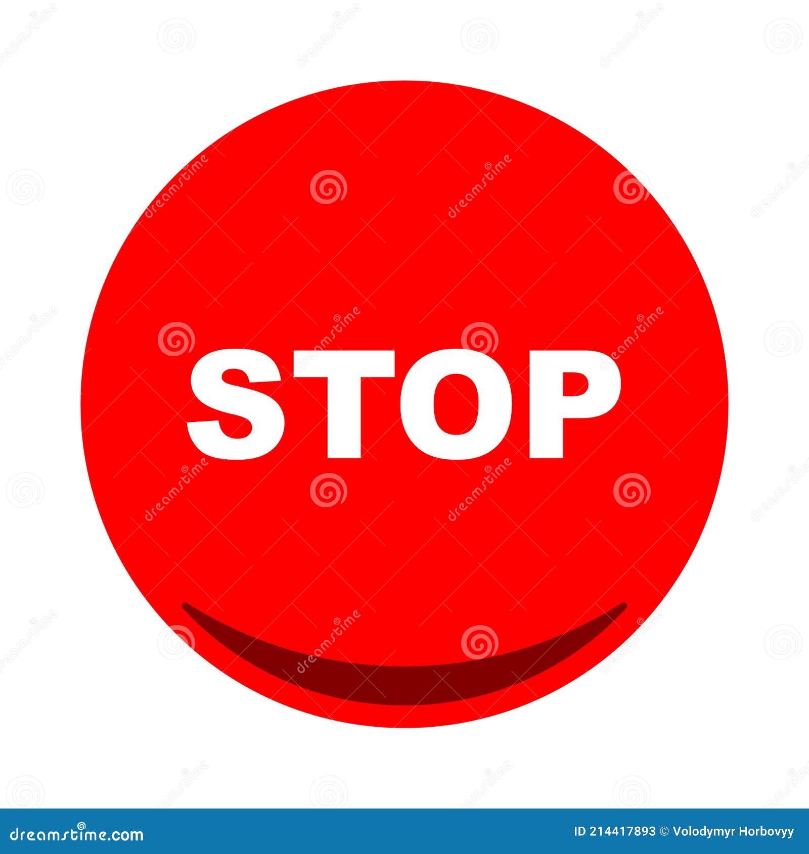 Stop Button Icon Flat . Vector Illustration Stock Vector - Illustration ...