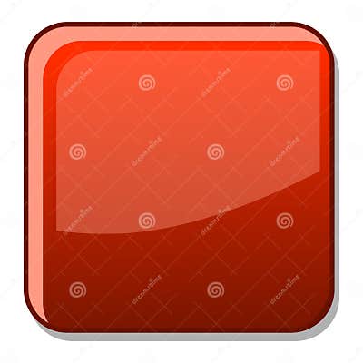 Stop button icon in Red stock illustration. Illustration of element ...