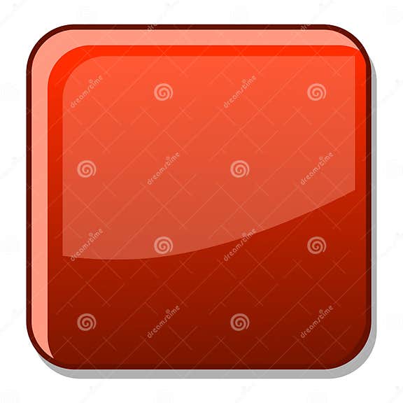 Stop button icon in Red stock illustration. Illustration of element ...