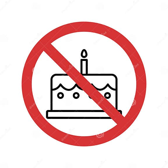 Stop Cake Isolated Vector Icon Which Can Easily Modify or Edit Stock ...