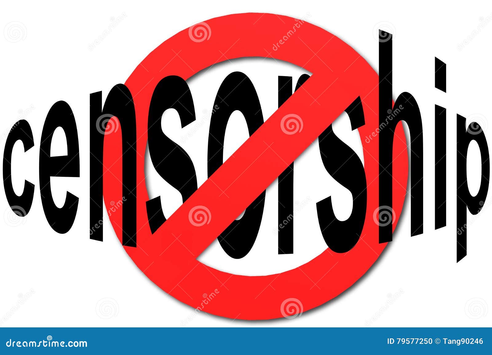 Stop Censorship Royalty-Free Stock Photography | CartoonDealer.com ...