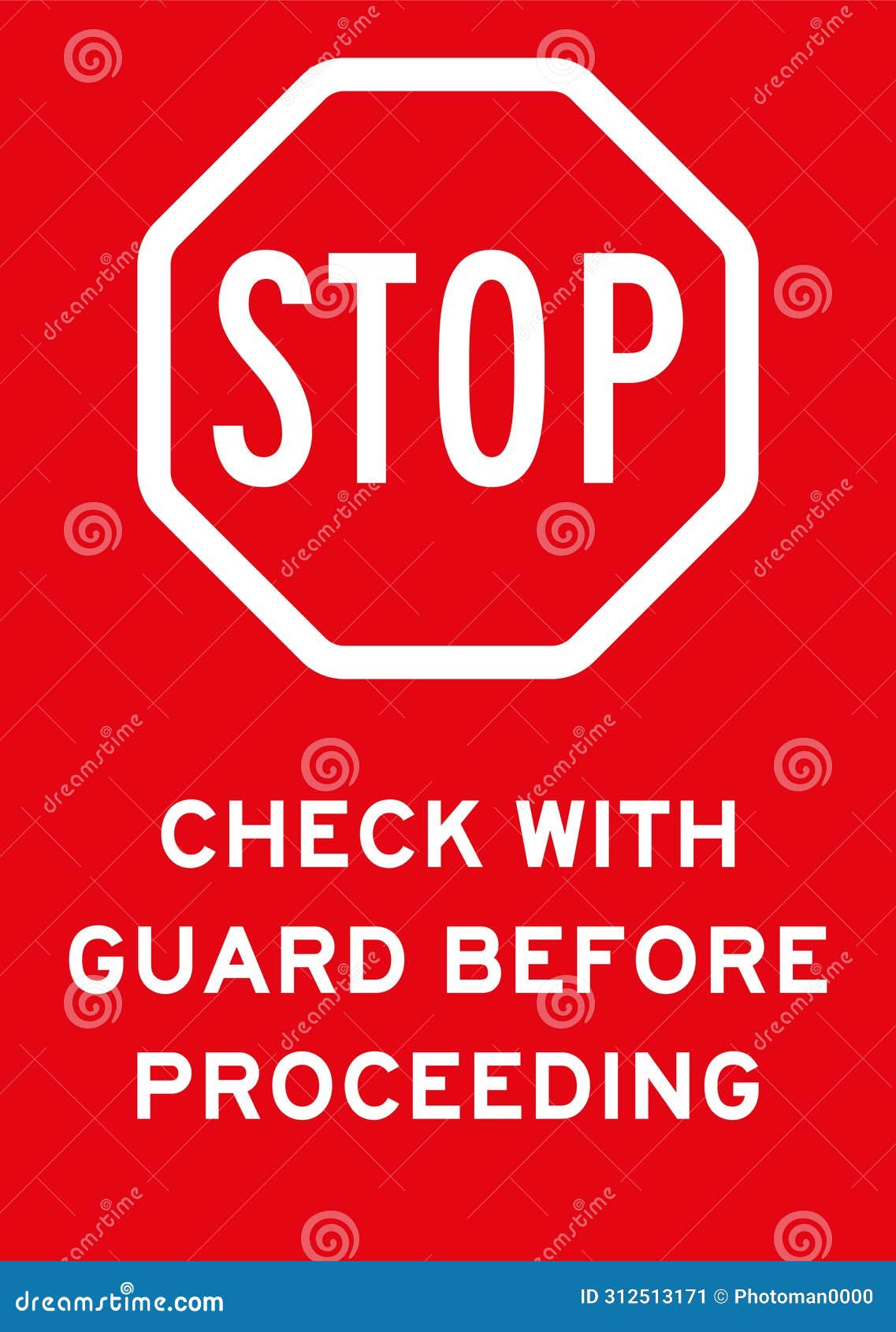 Check with guard sign stock vector. Illustration of white - 312513171