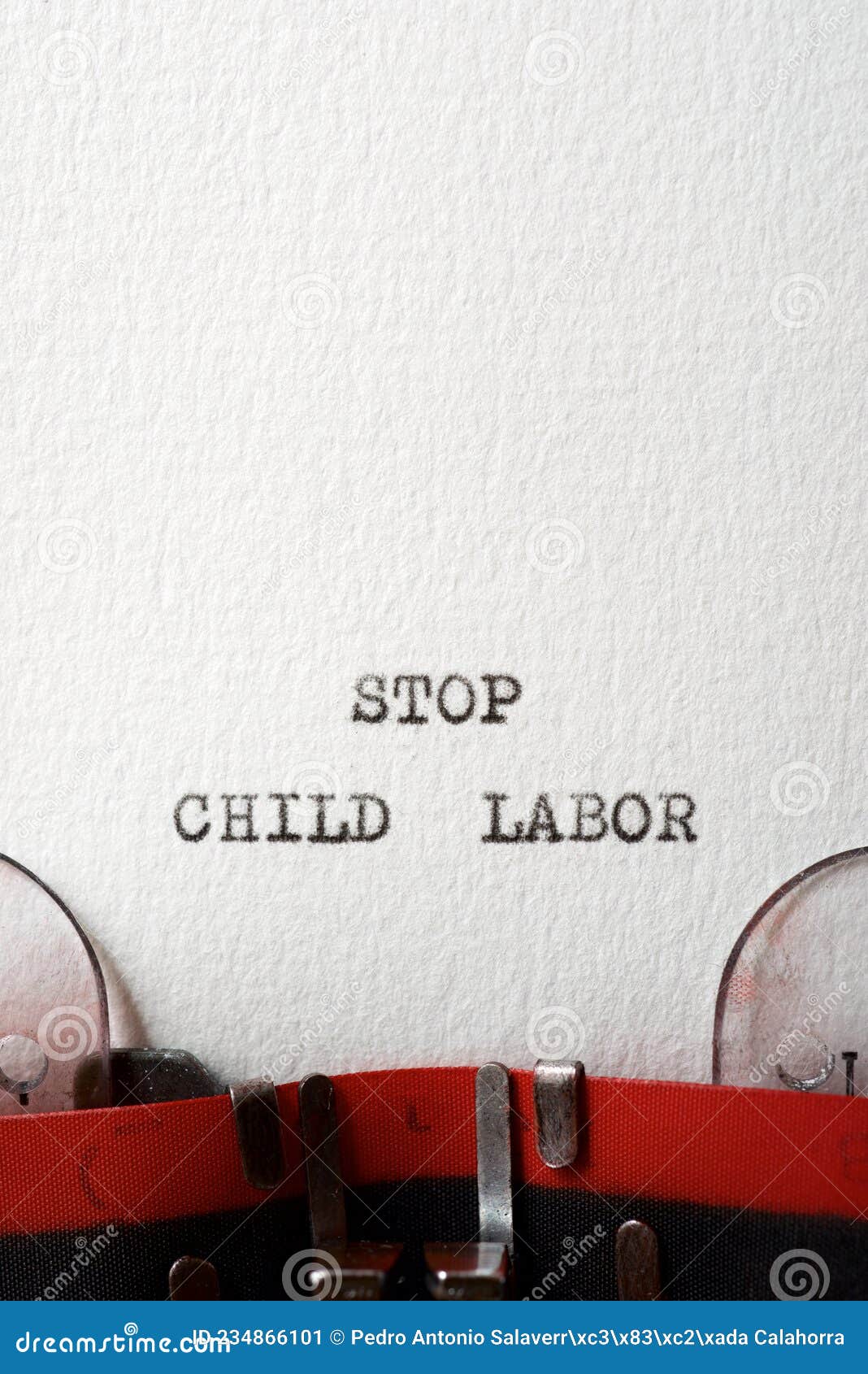 Stop child labor stock image. Image of sentence, slave - 234866101