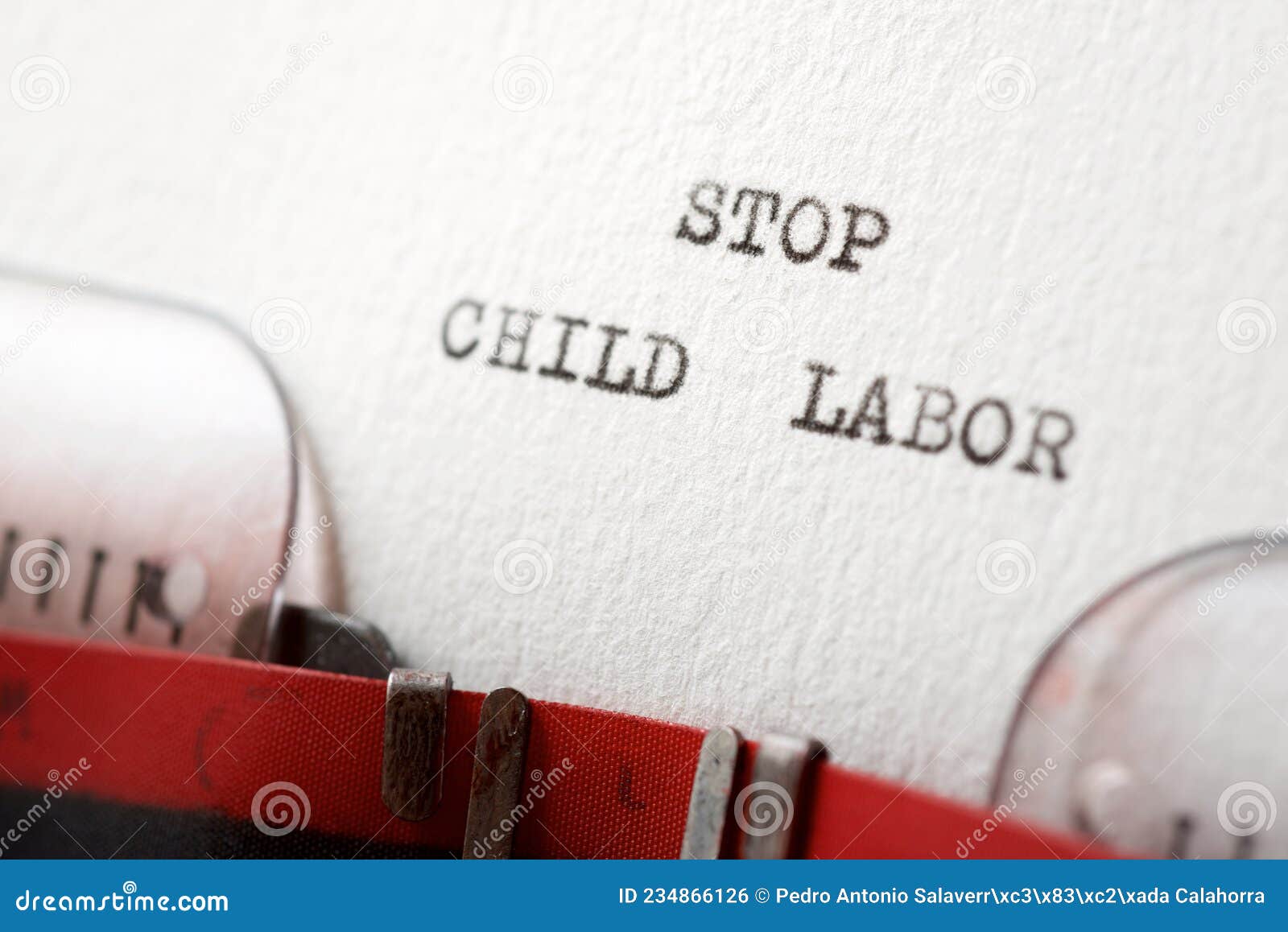 Stop child labor stock photo. Image of inhumane, stop - 234866126