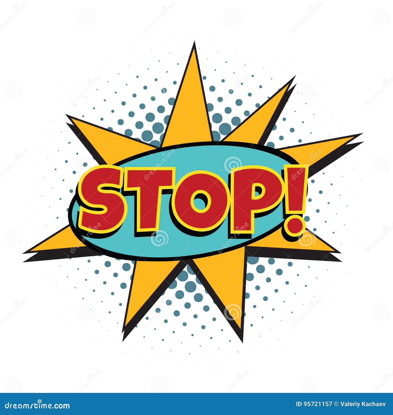 Stop comic word stock vector. Illustration of font, humor - 95721157