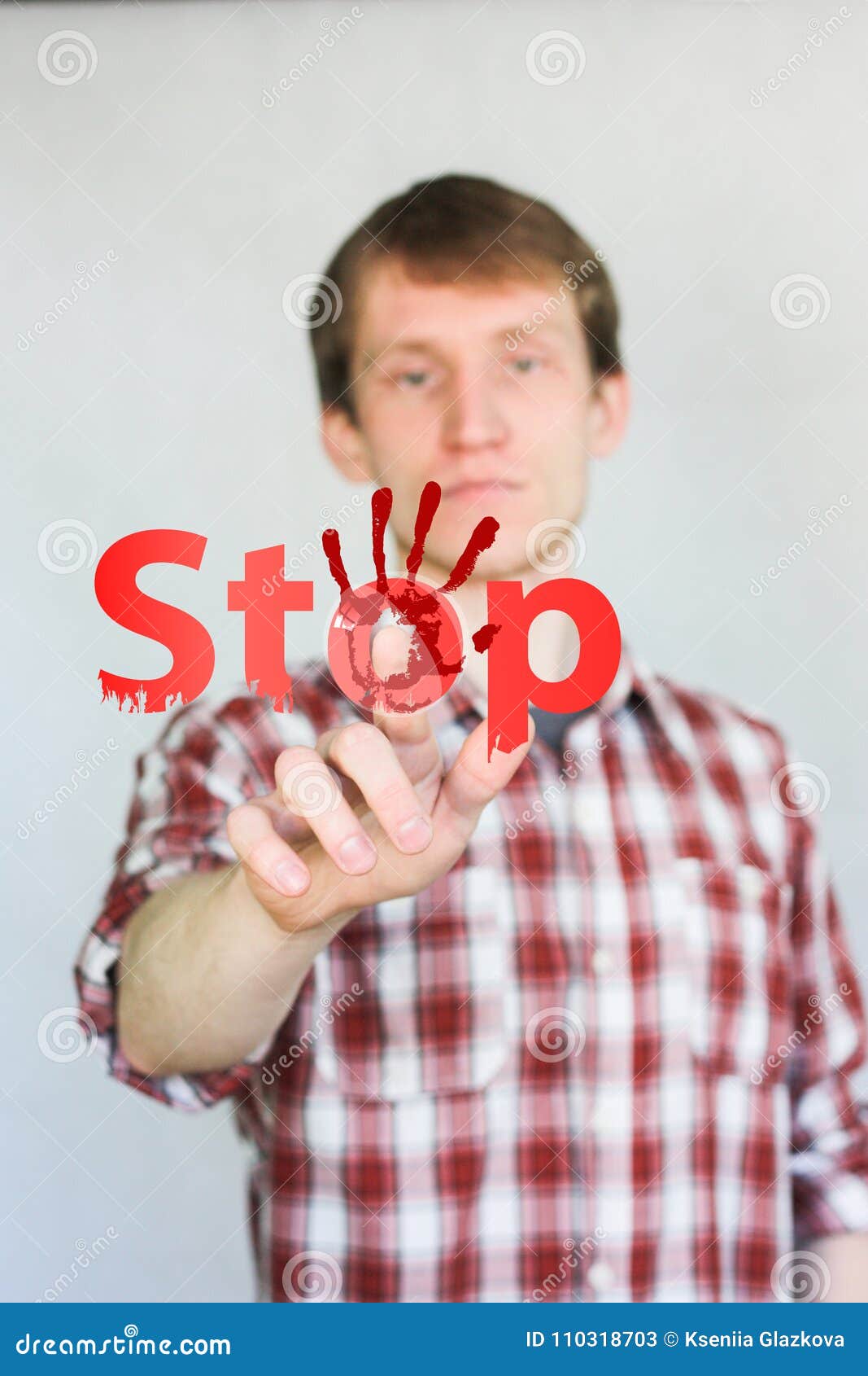 Stop concept. man handsome stock image. Image of happy - 110318703