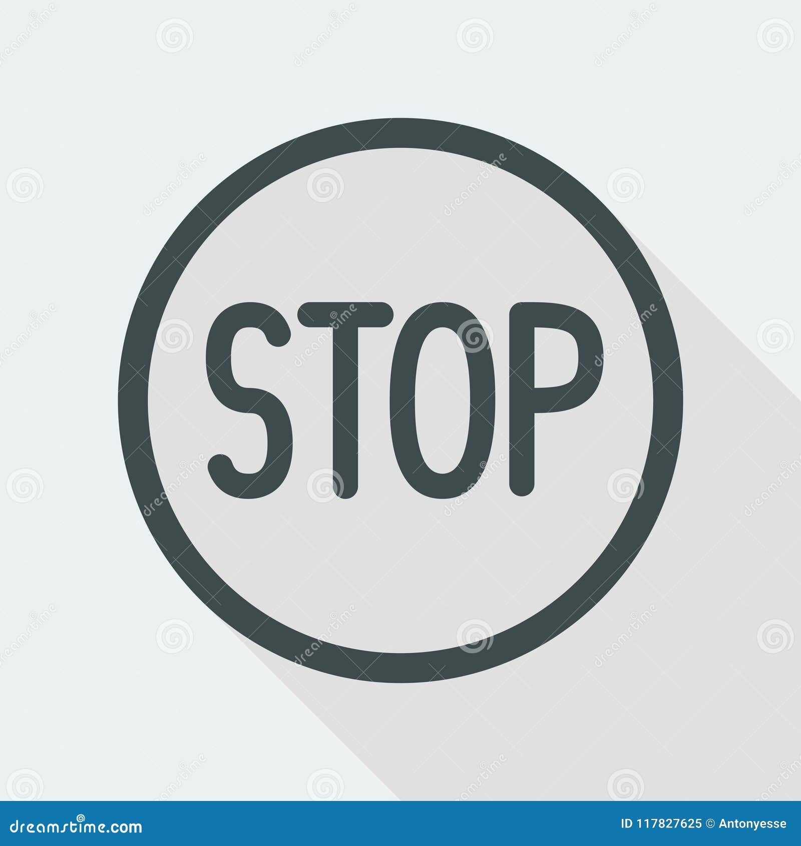 Stop Concept - Vector Web Icon Stock Vector - Illustration of ...