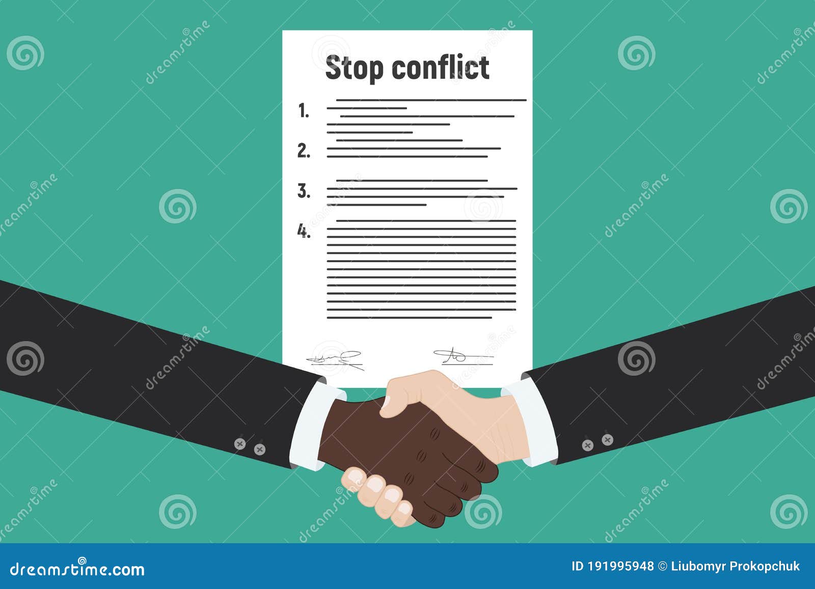 Stop Conflict. Businessman Referee Finds Compromise. Conflict and ...
