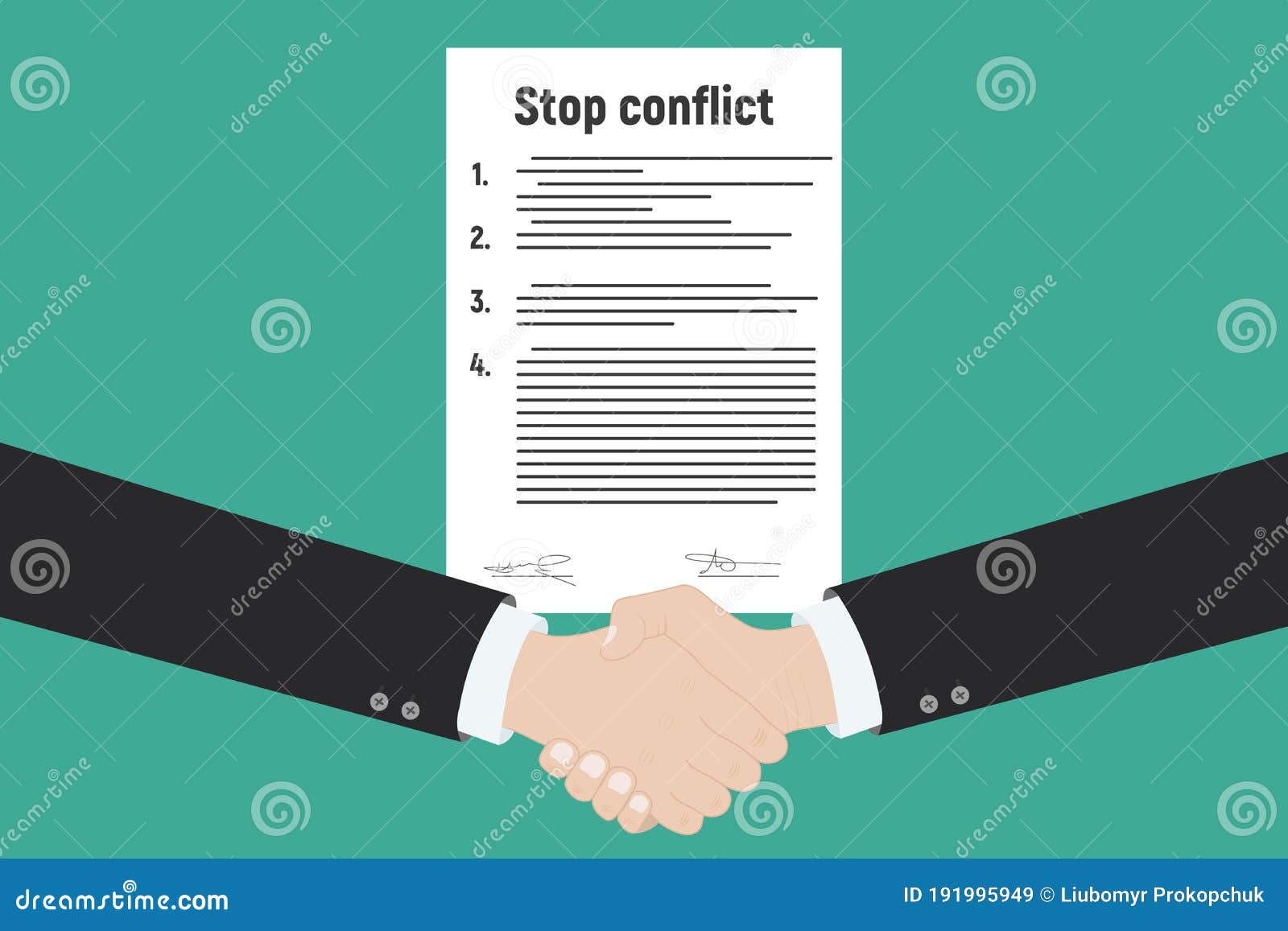 Stop Conflict. Businessman Referee Finds Compromise. Conflict and ...
