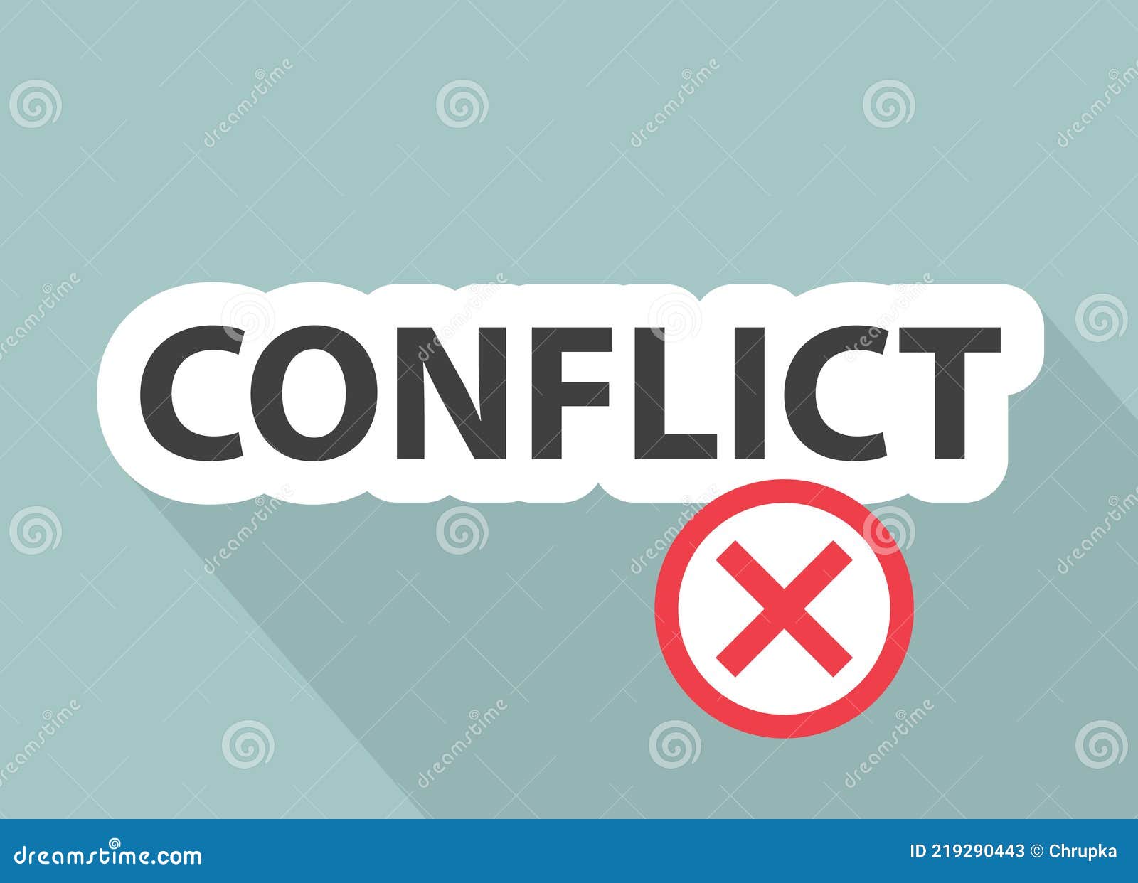 Stop conflict concept stock vector. Illustration of military - 219290443
