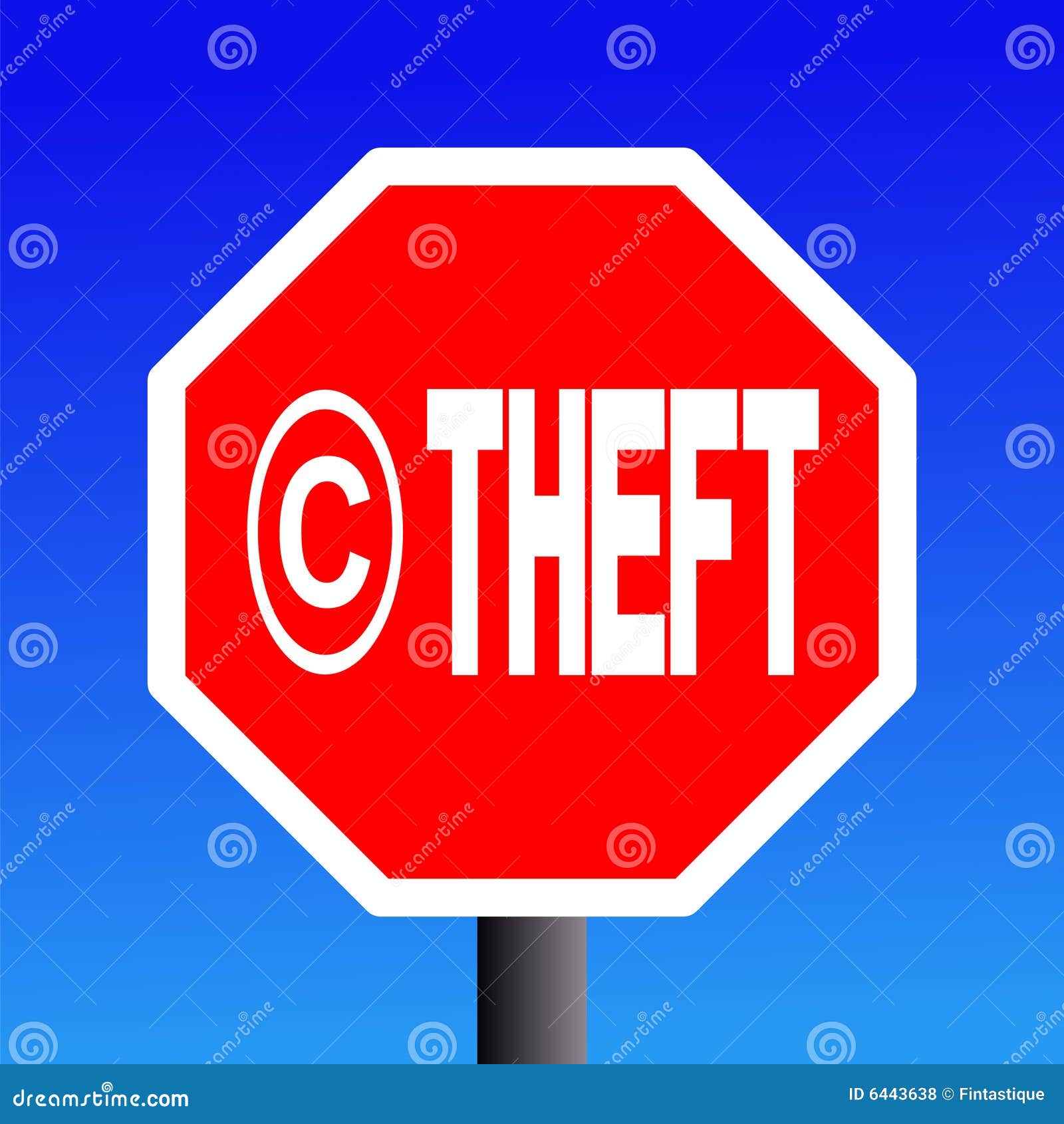 Stop Copyright Theft Sign Royalty Free Stock Photos - Image: 6443638