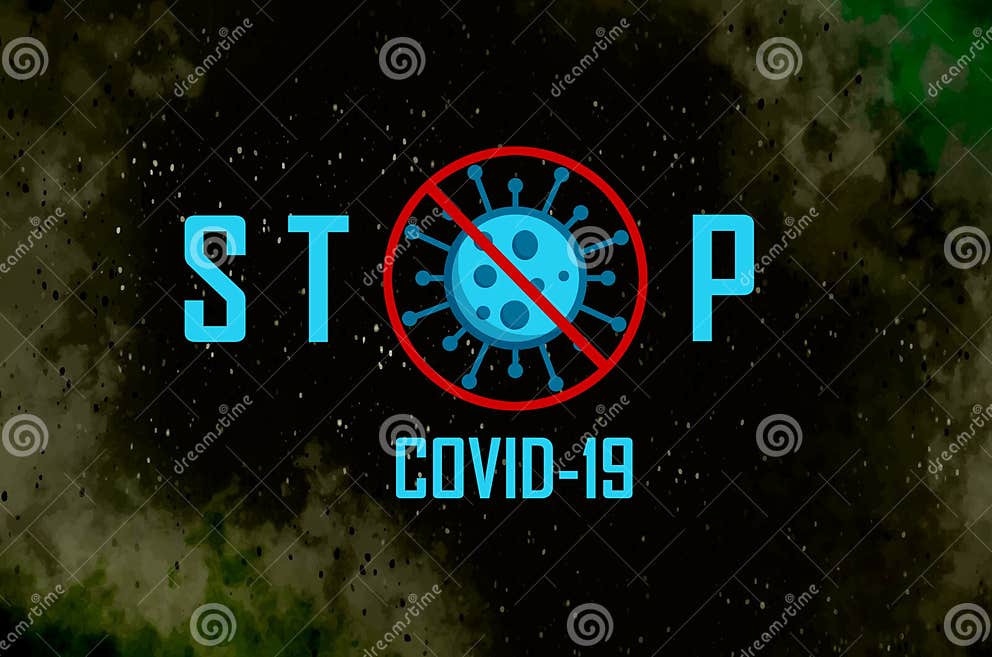 Stop Corona virus stock illustration. Illustration of social - 177024660