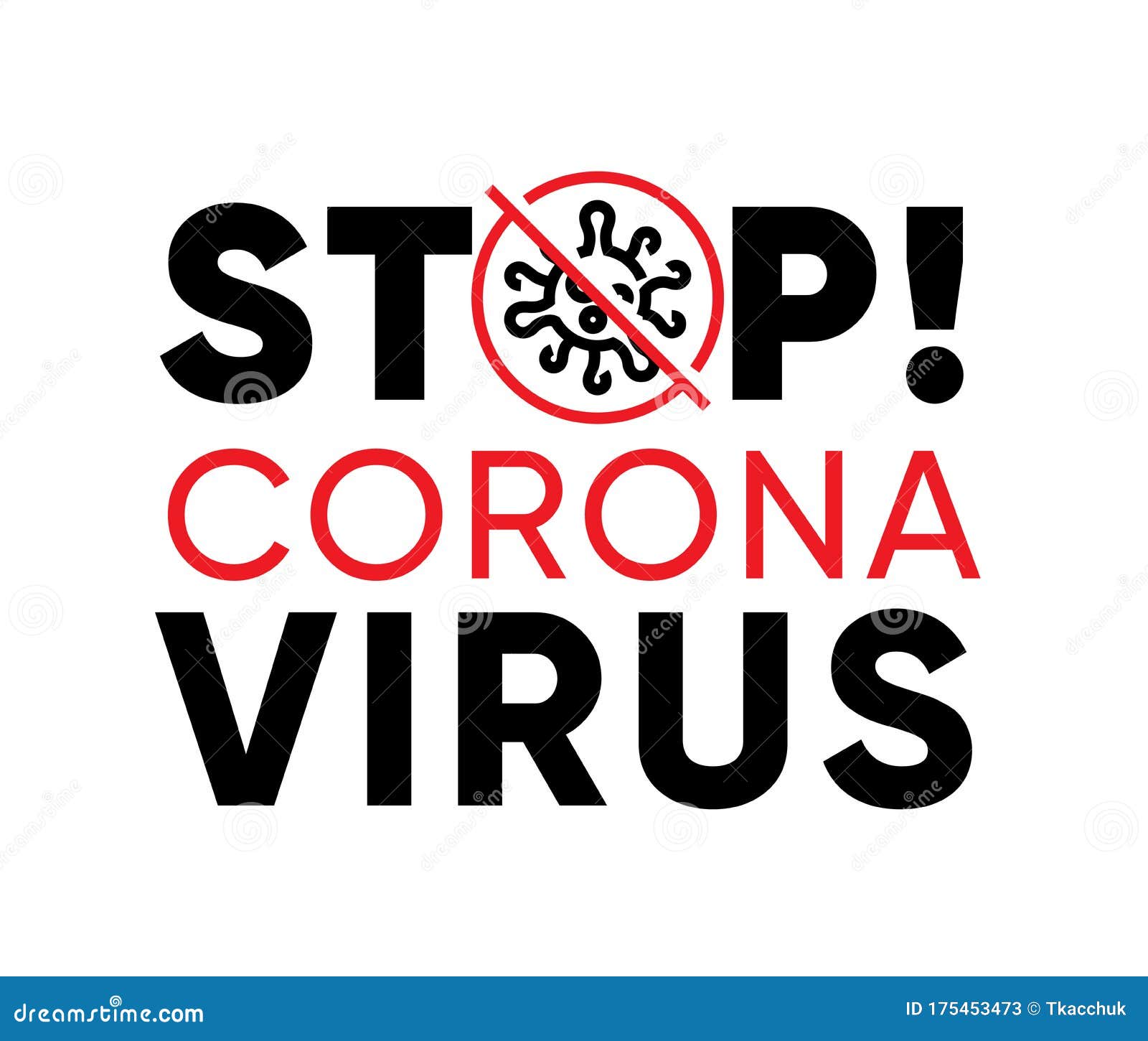 Stop Corona Virus Logo. Prevention Method for Infographic Stock Vector ...