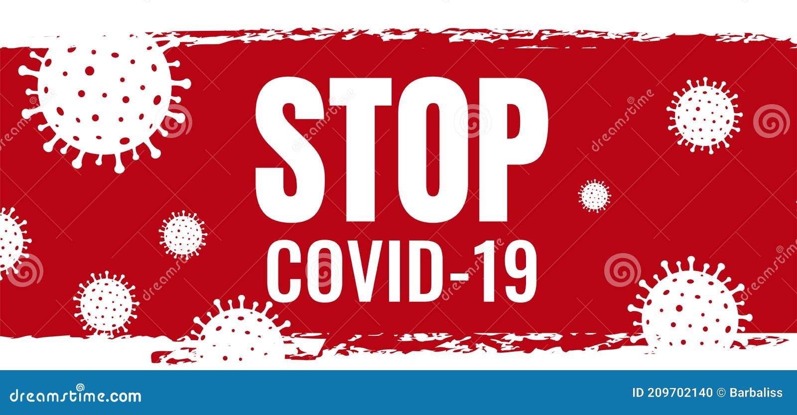 Stop Corona Virus Poster White Background Stock Vector - Illustration ...