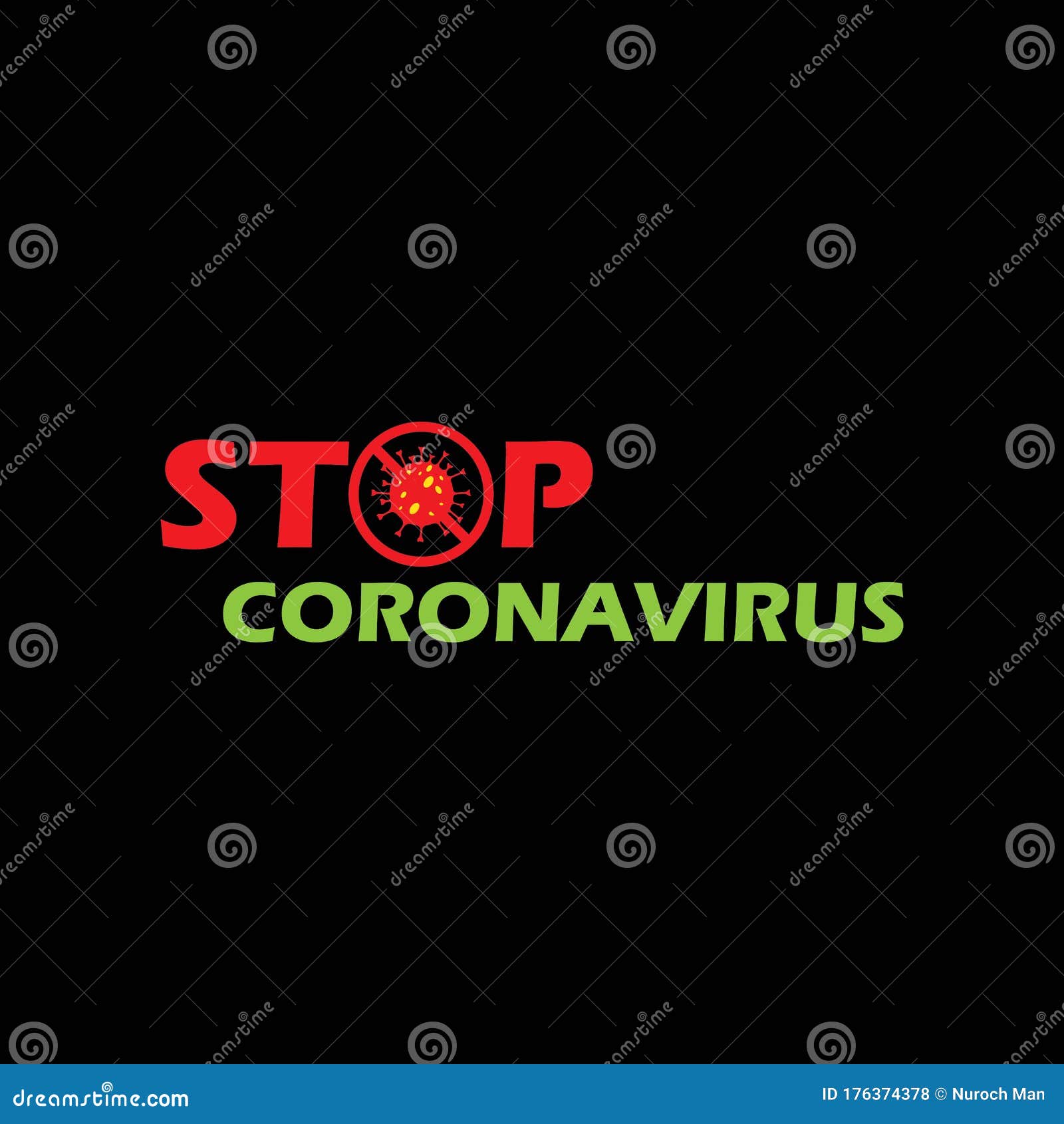 Stop Coronavirus Logo Template Design Icon. Stock Vector - Illustration ...