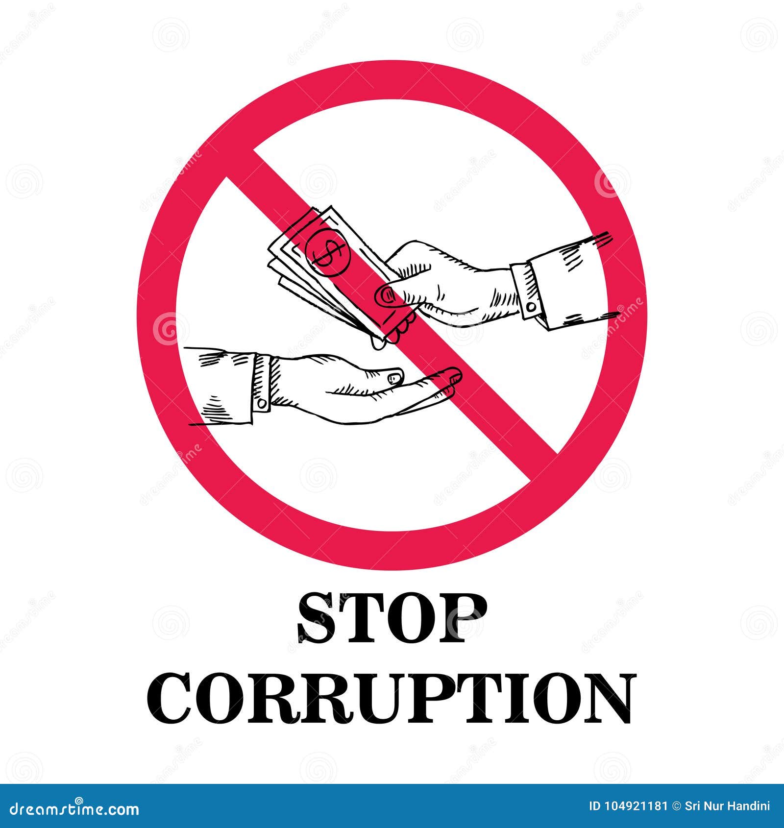 Stop Corruption concept stock illustration. Illustration of money ... Stop Corruption concept stock illustration. Illustration of money ...