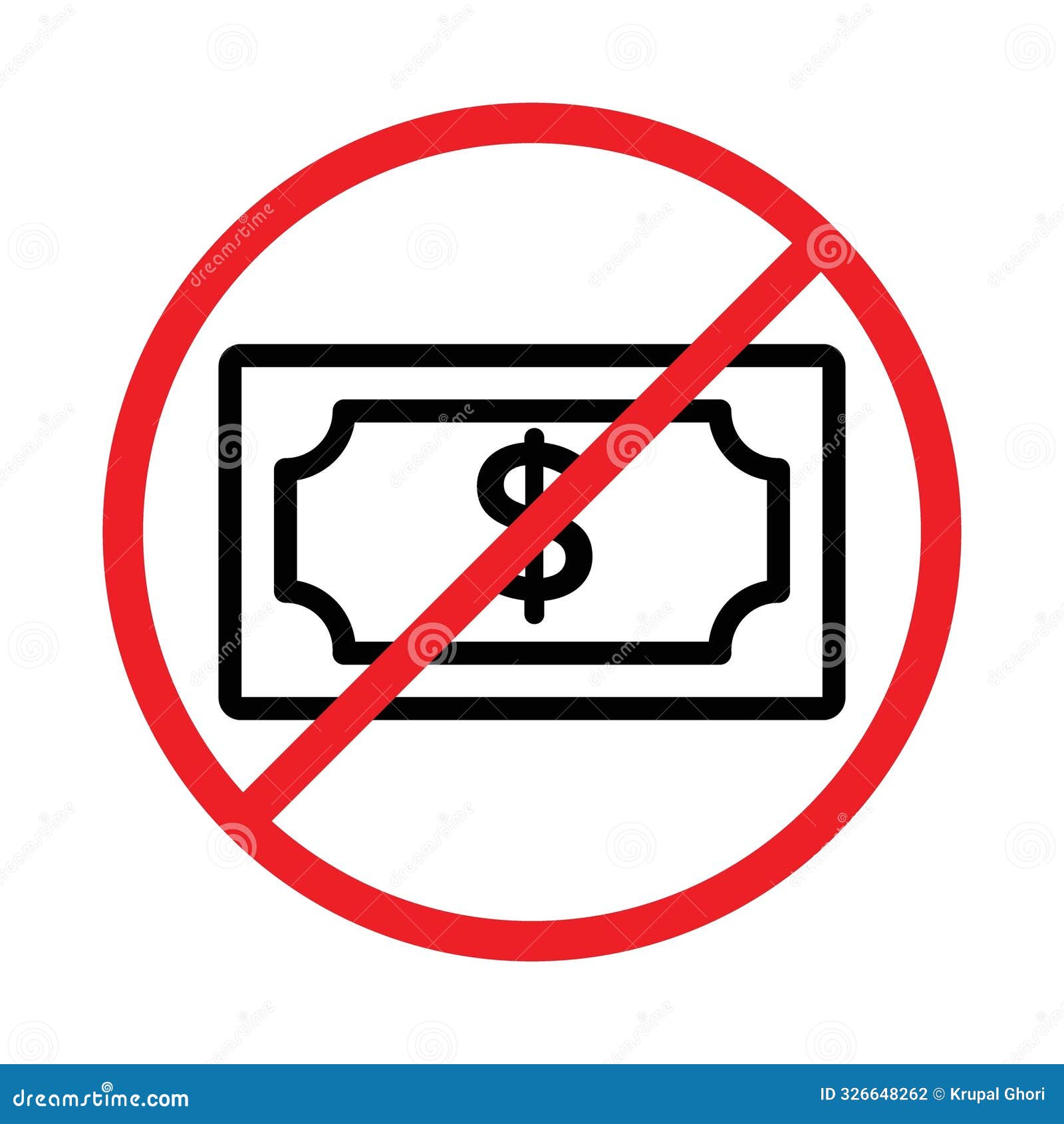 Stop Corruption Linear Logo Mark in Black and White Stock Vector ...