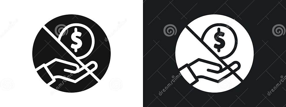 Stop Corruption Icon Linear Graphics Set Vector in Black Stock Vector ...