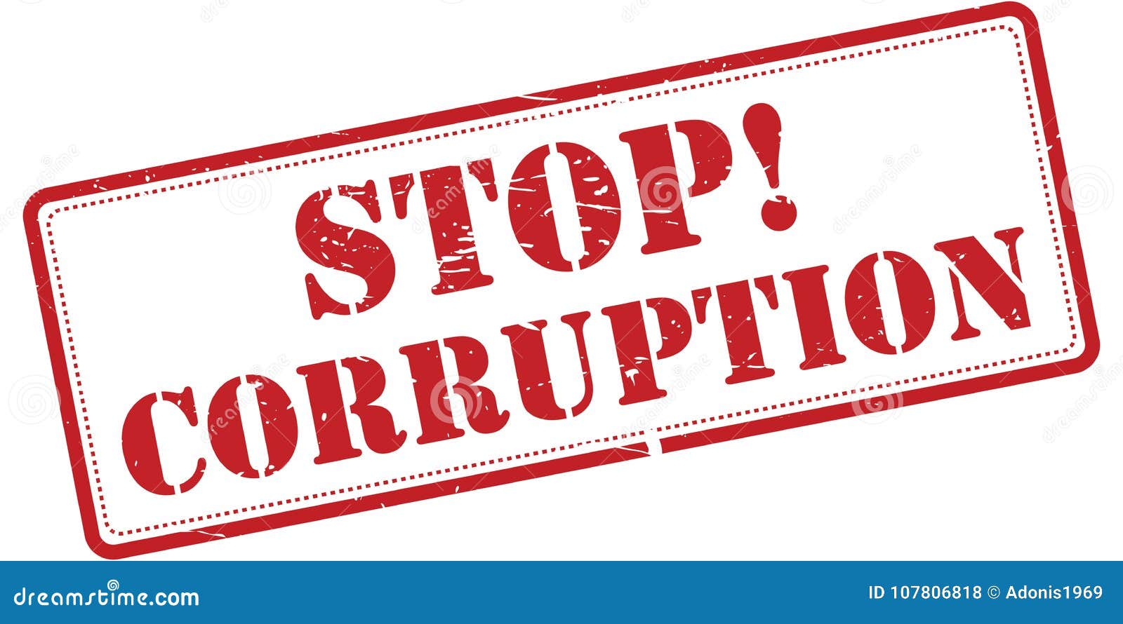 Stop Corruption Vector Illustration | CartoonDealer.com #24887628