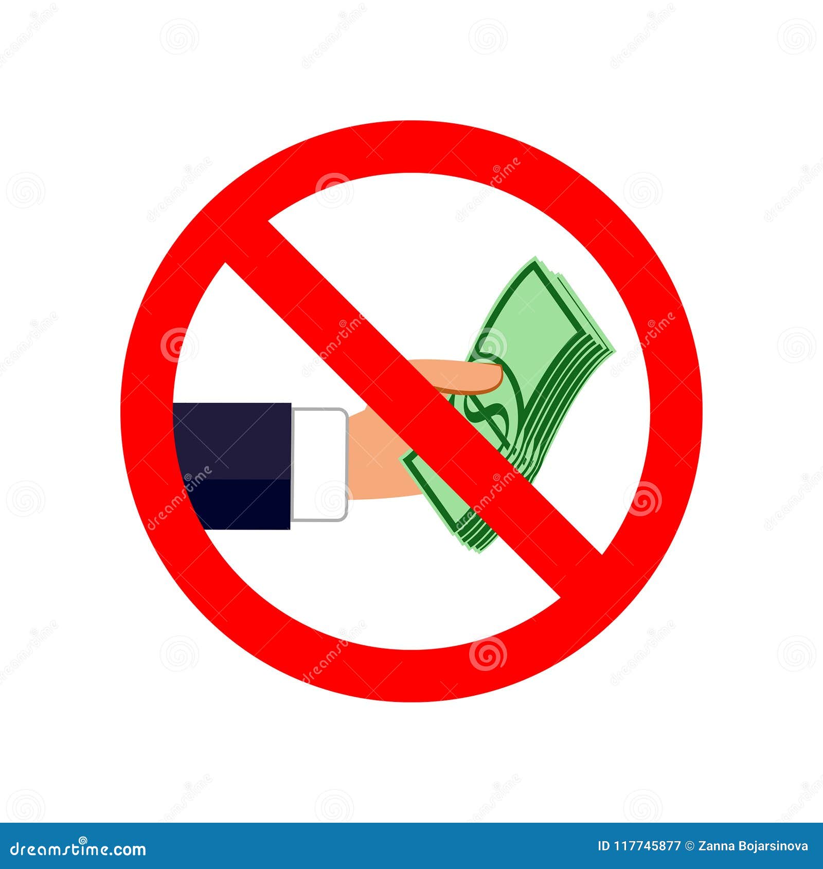 Stop Corruption Graphic Sign Cartoon Vector | CartoonDealer.com #159149997