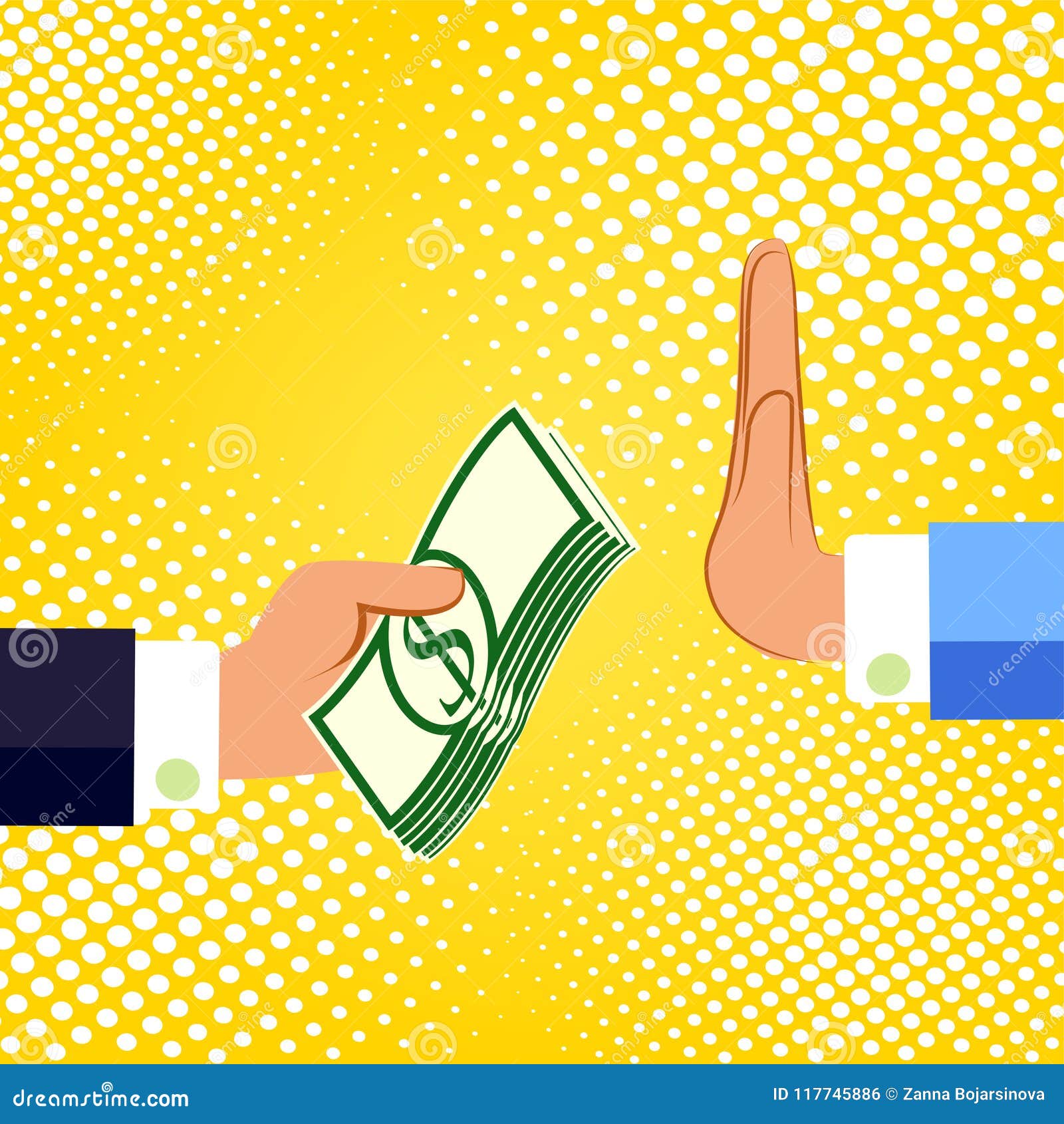 Stop Corruption. Vector Illustration. Stock Vector - Illustration of ...