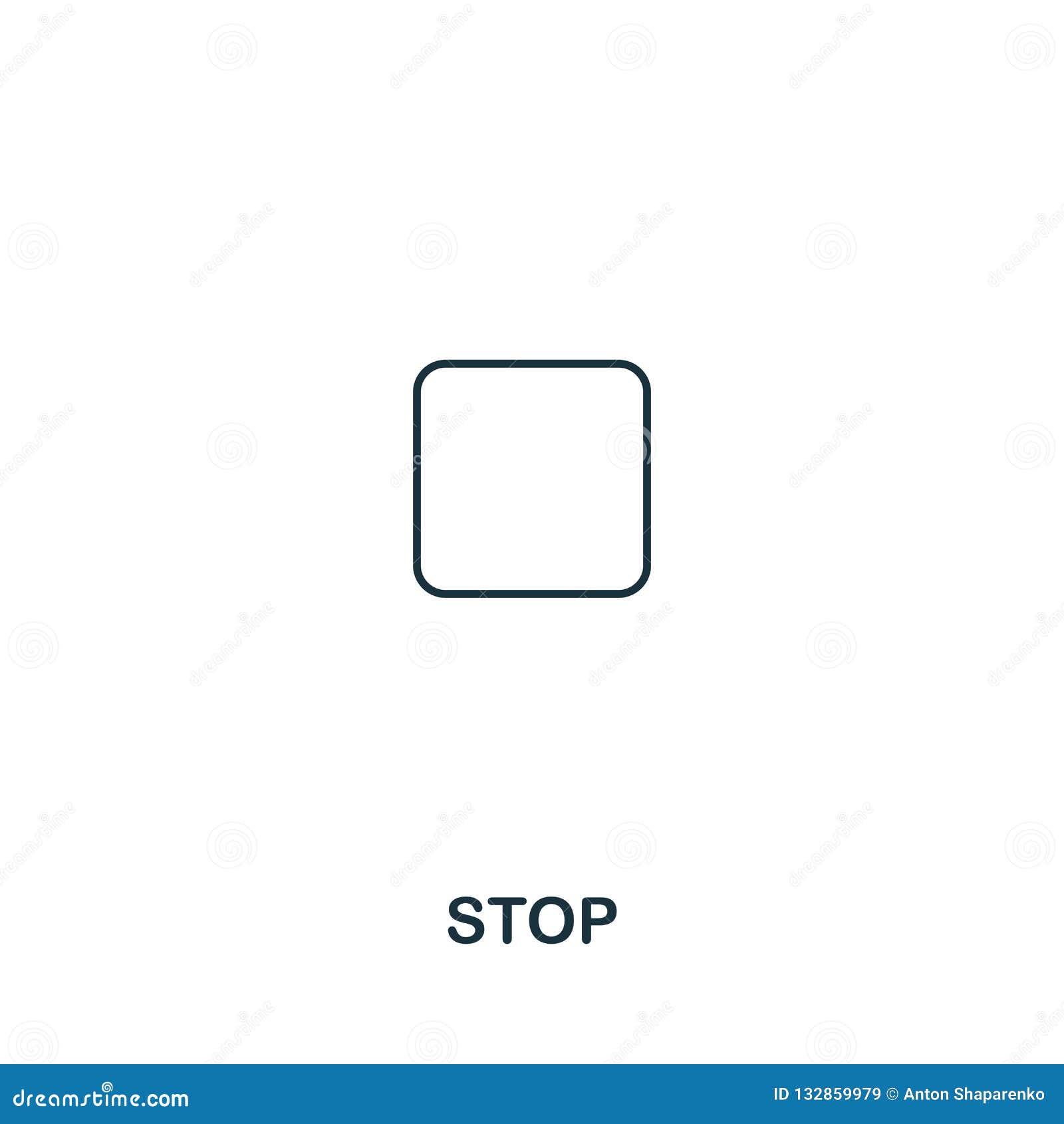 Stop Creative Icon. Simple Element Illustration. Stop Concept Symbol ...
