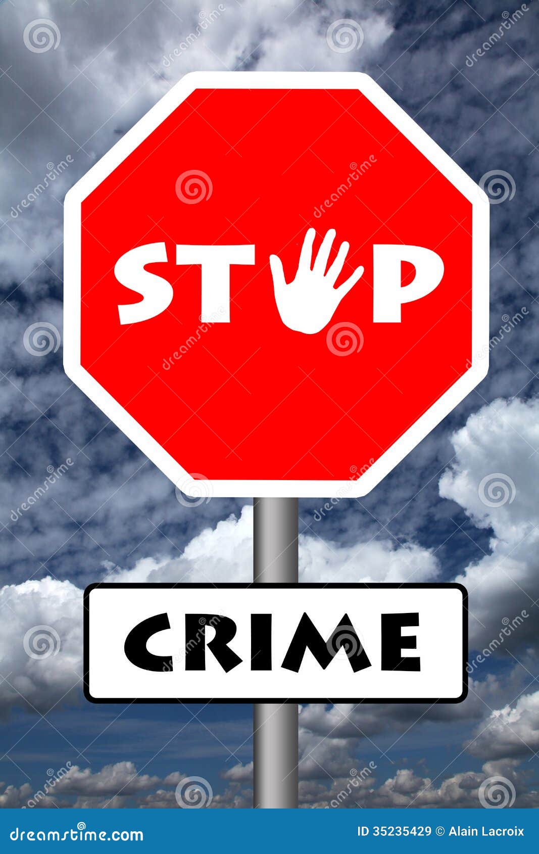 Stop crime stock illustration. Illustration of group - 35235429