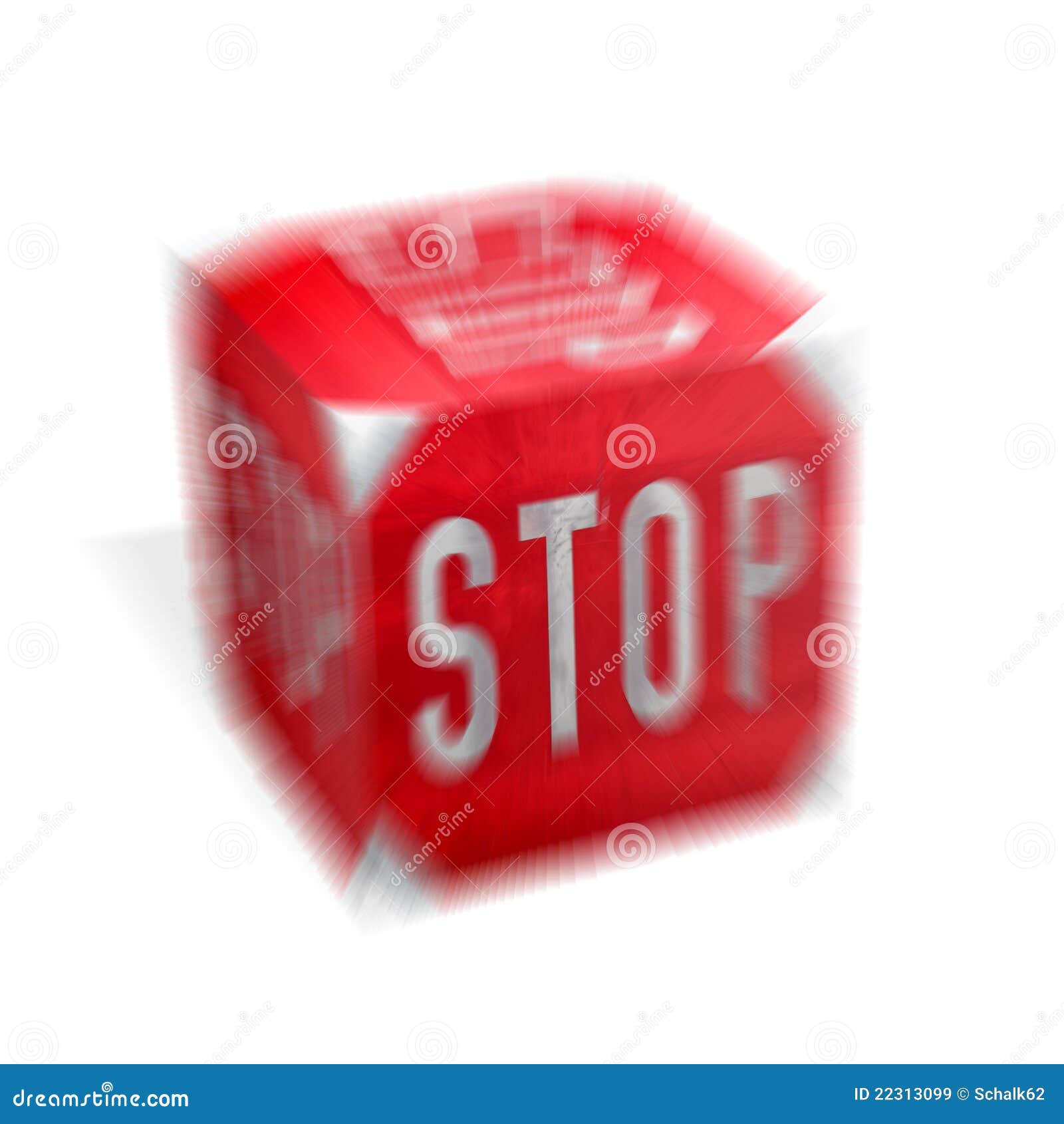 Stop cube stock image. Image of stop, warning, geometric - 22313099