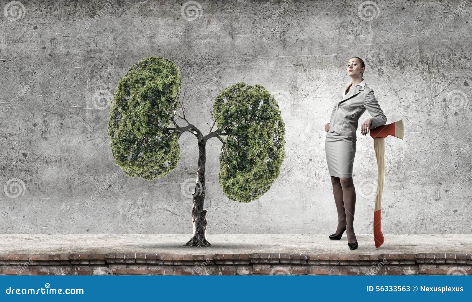 Stop cutting trees stock image. Image of lumberjack, concept - 56333563