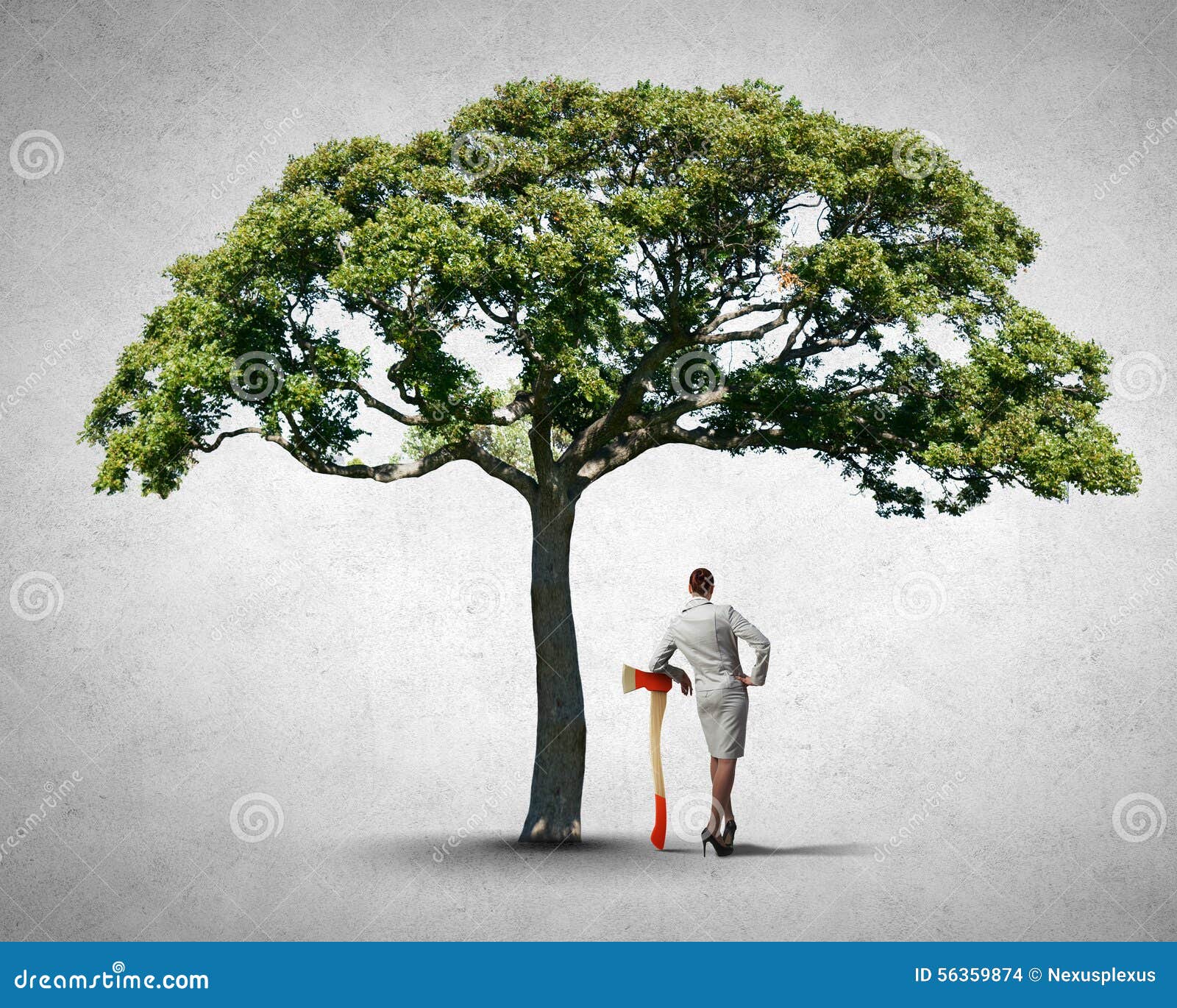 Stop cutting trees stock photo. Image of environment - 56359874
