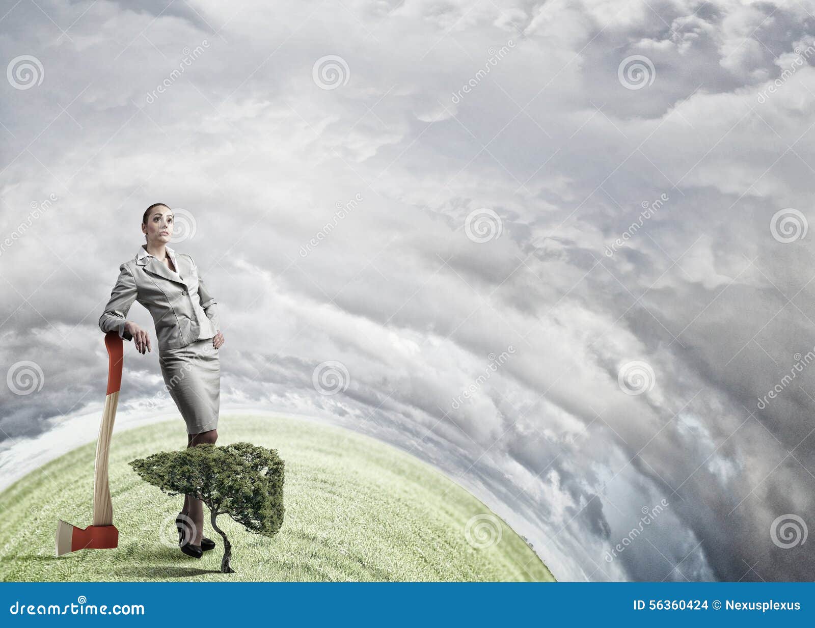 Stop cutting trees stock photo. Image of logging, health - 56360424