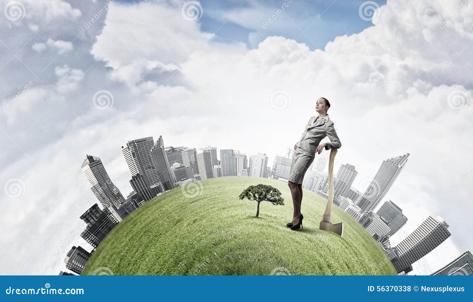 Stop cutting trees stock photo. Image of deforestation - 56370338
