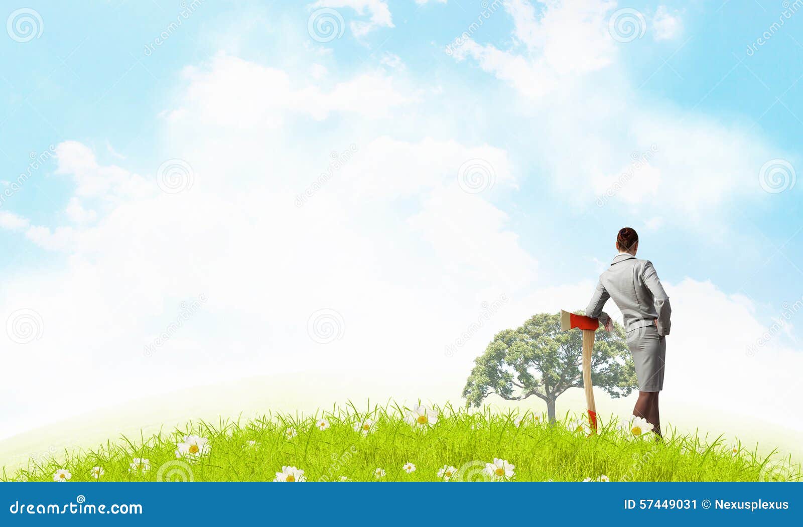 Stop cutting trees stock image. Image of forest, agriculture - 57449031