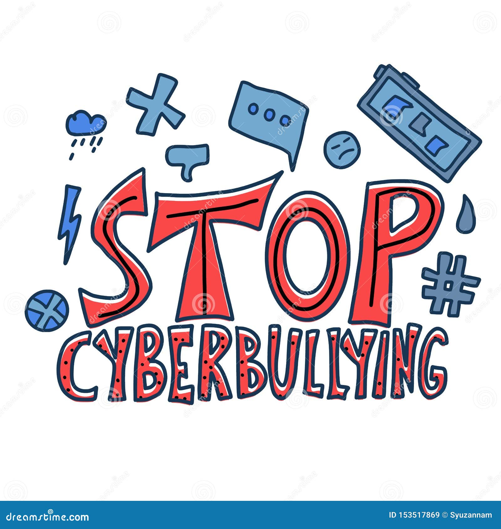 Stop Cyberbullying. Sad Woman Silhouette Logo With Message Bullying ...