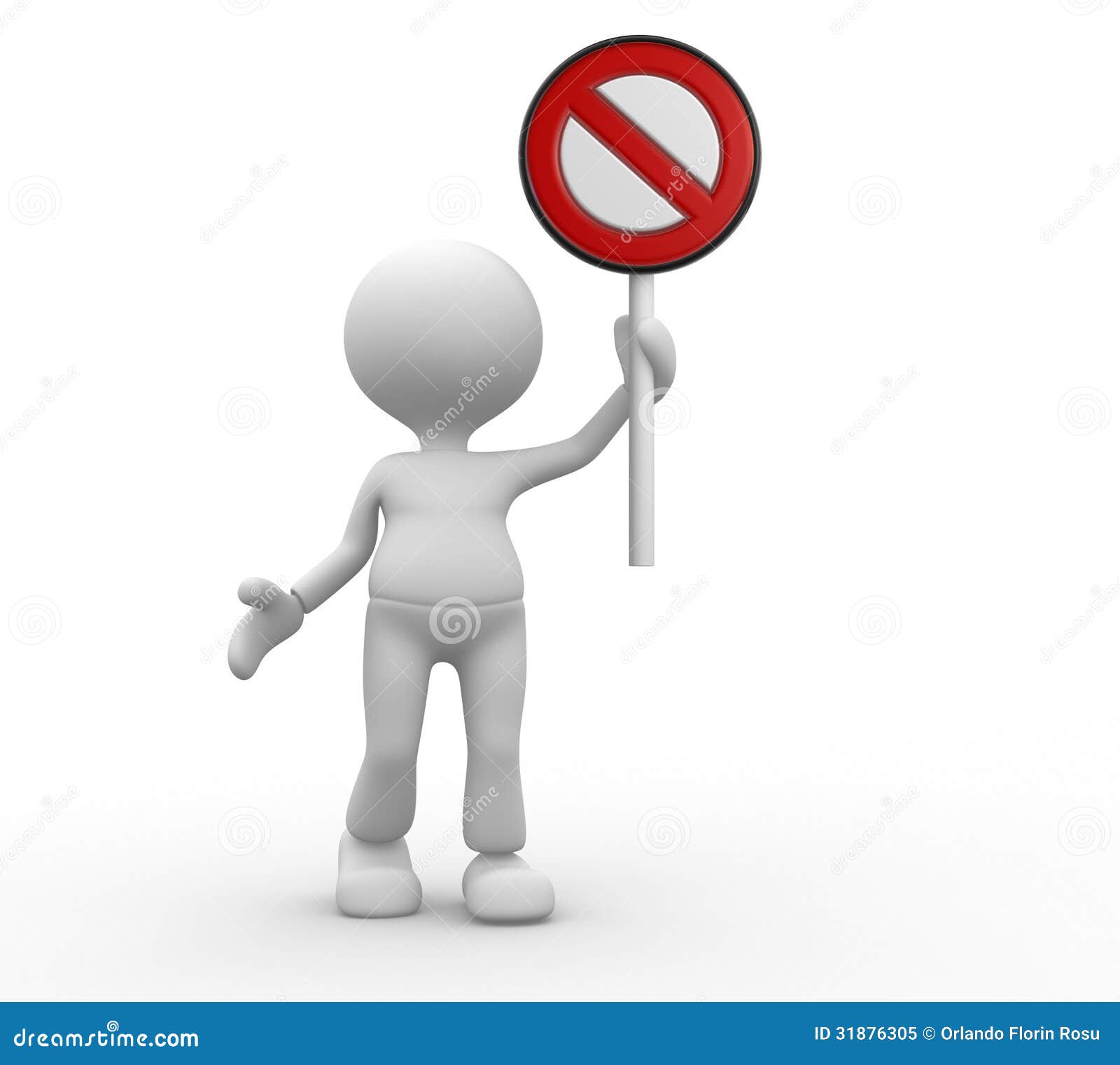 Stop stock illustration. Illustration of refuse, little - 31876305